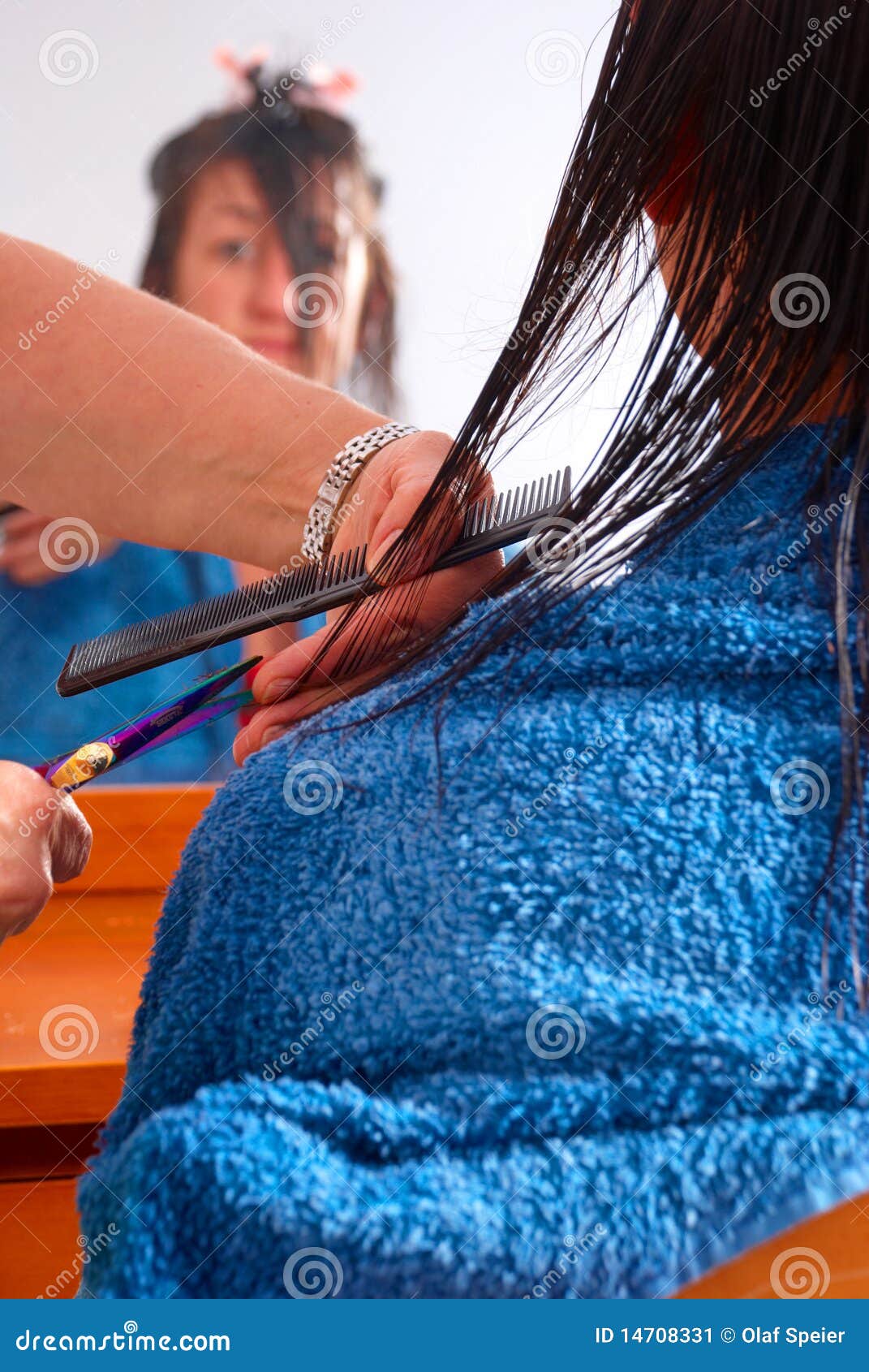 Hair trimming stock image. Image of product, face, brunette - 14708331