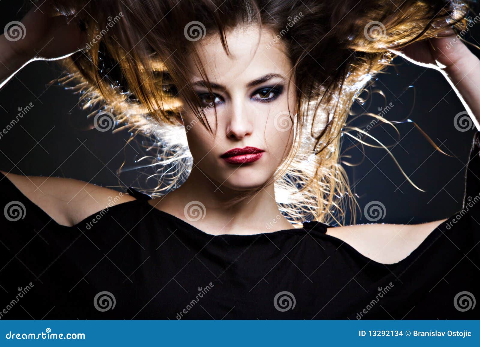 Hair up stock photo. Image of attractive, fashion, long - 13292134