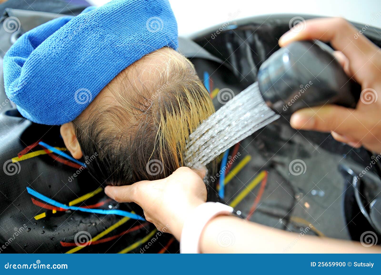 Hair wash stock photo. Image of caucasian, hairdressing - 25659900