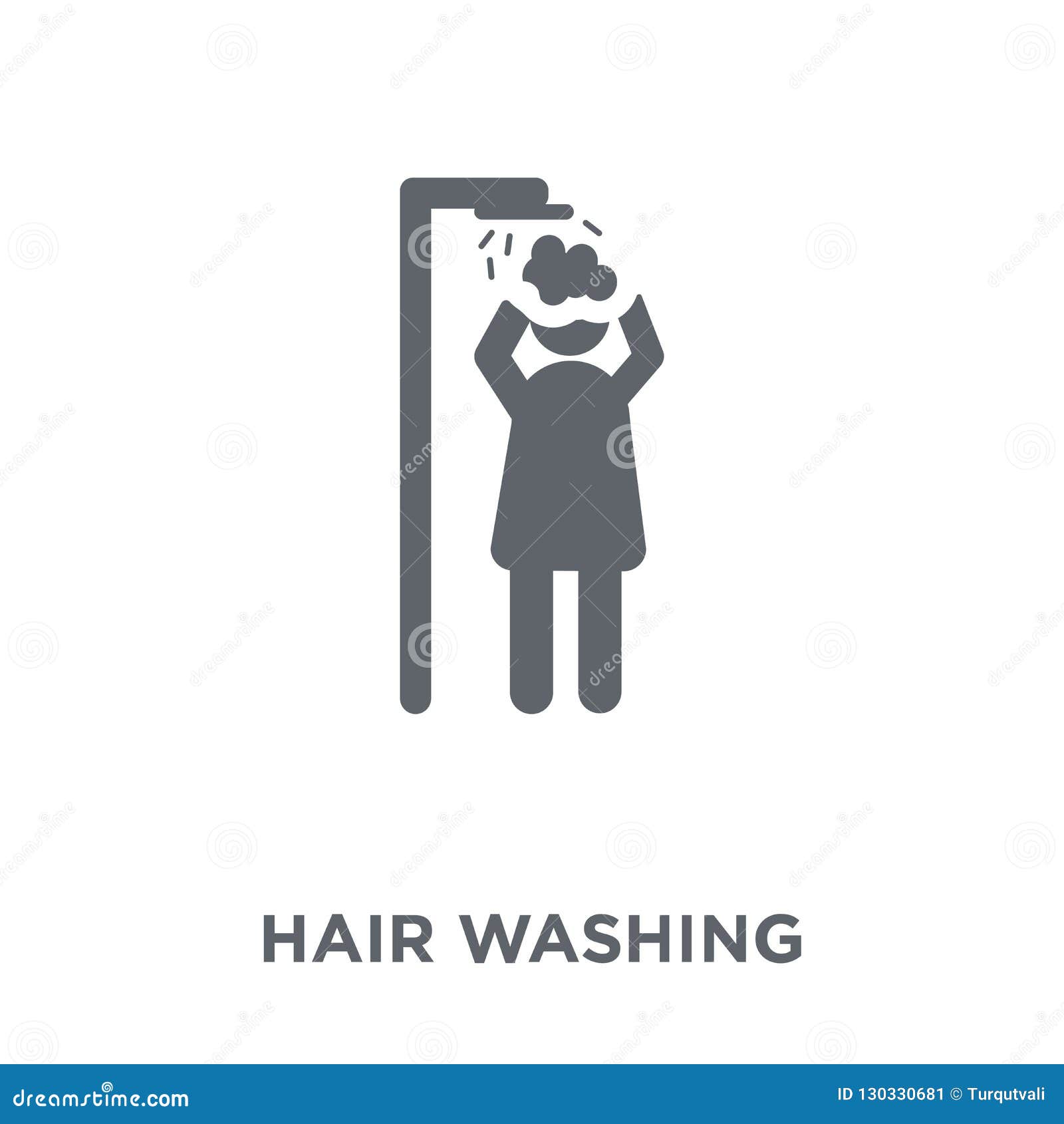 Hair Washing Icon from Collection. Stock Vector - Illustration of ...