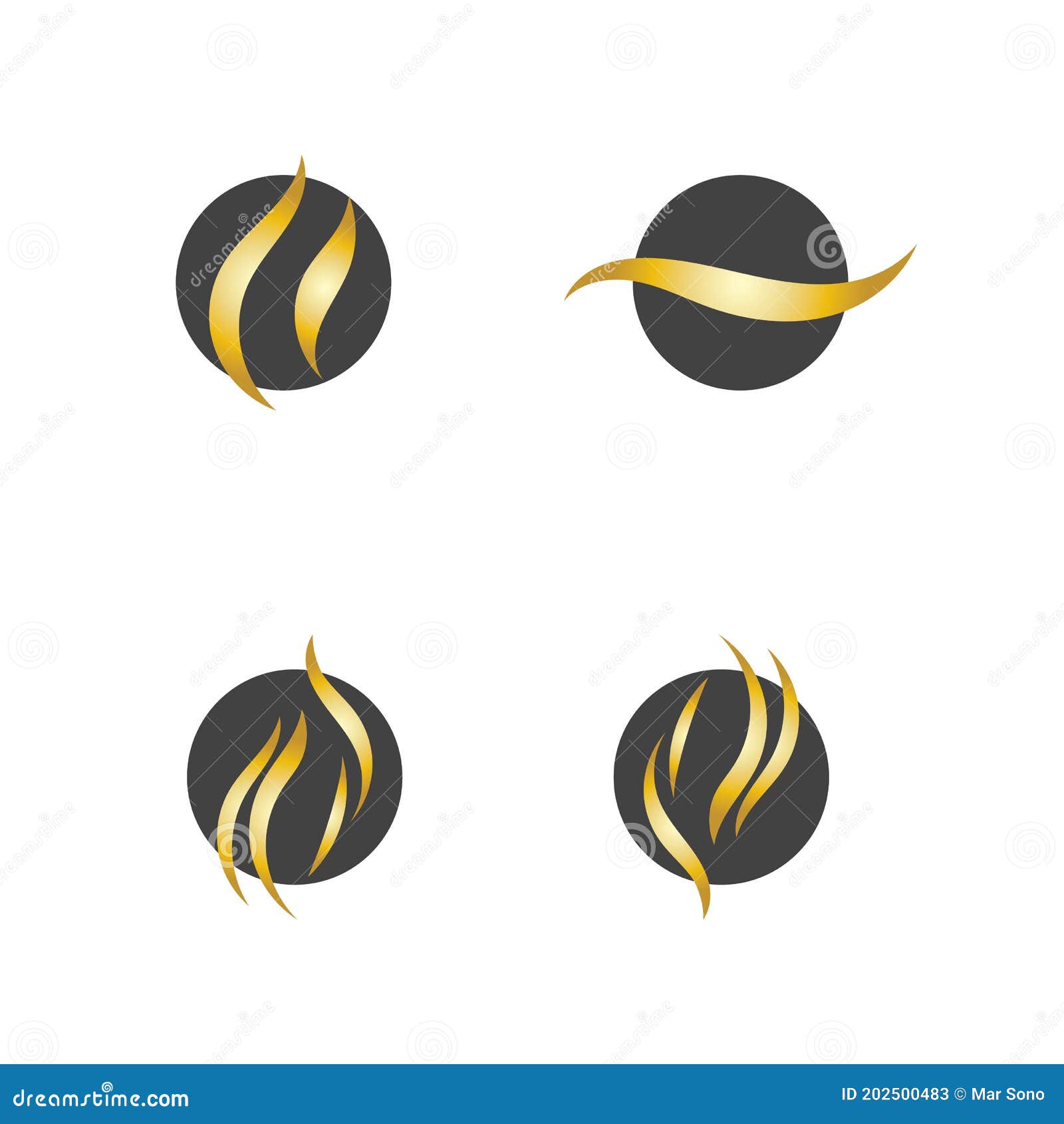 Hair wave logo vector icon stock vector. Illustration of hair - 202500483