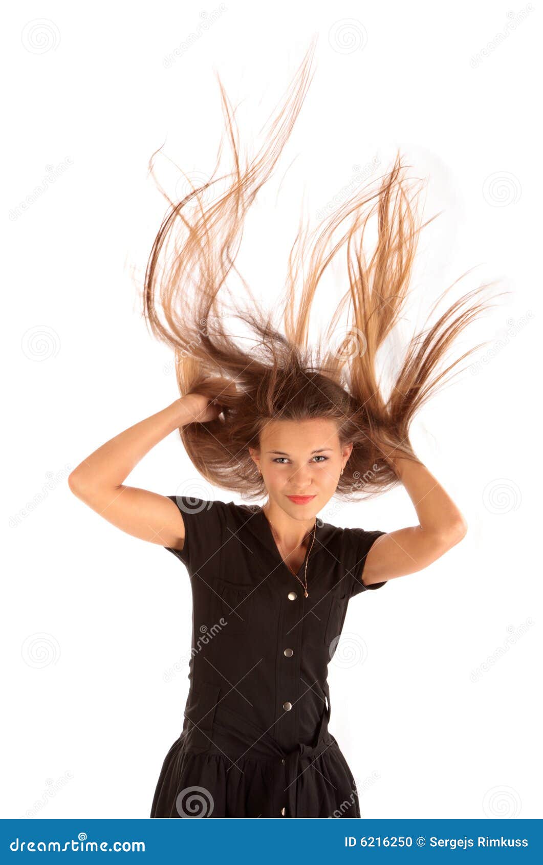 Hair and Wind stock photo. Image of color, hair, curve - 6216250