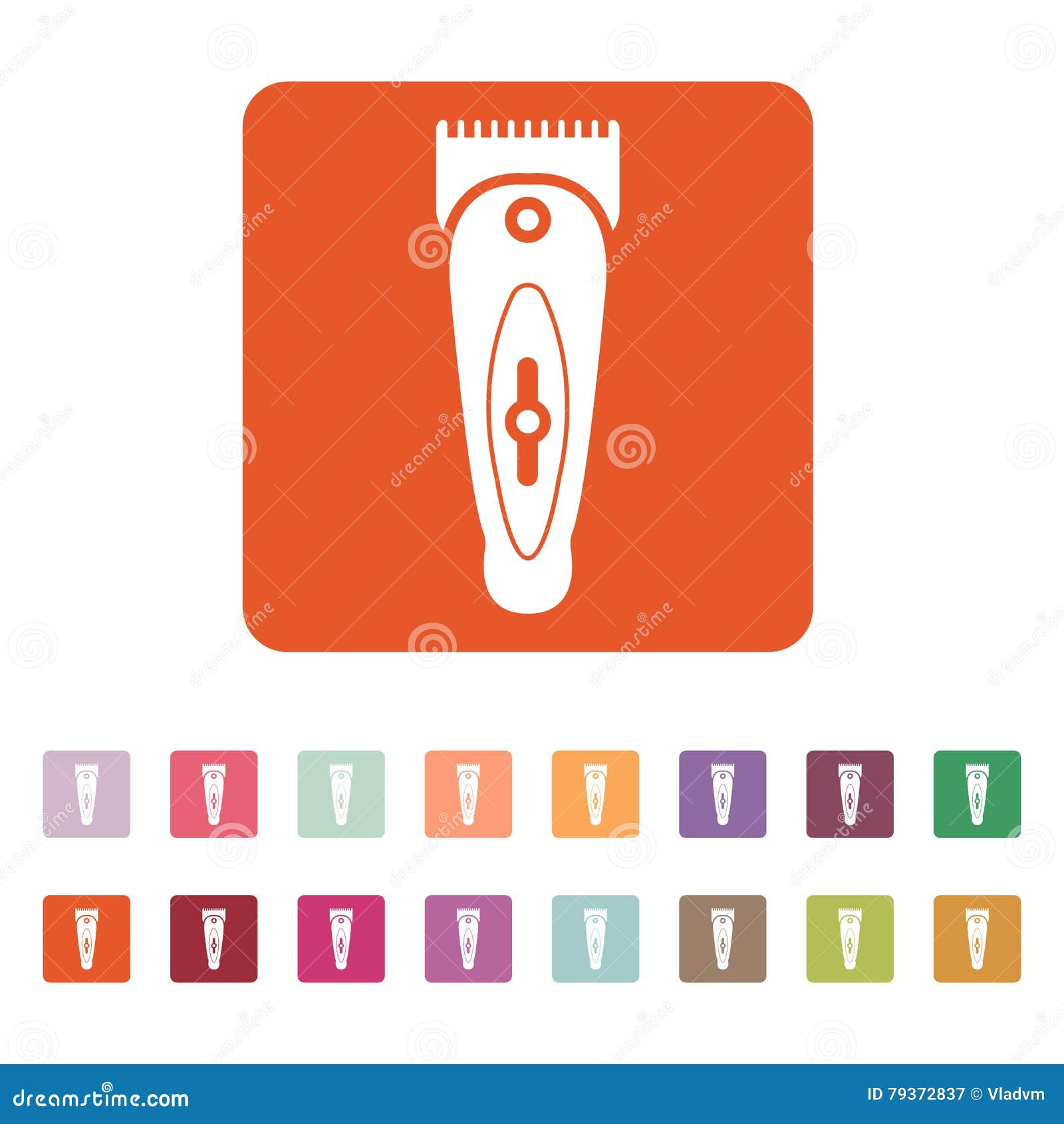The Hairclipper Icon. Shaver Symbol Stock Vector - Illustration of ...