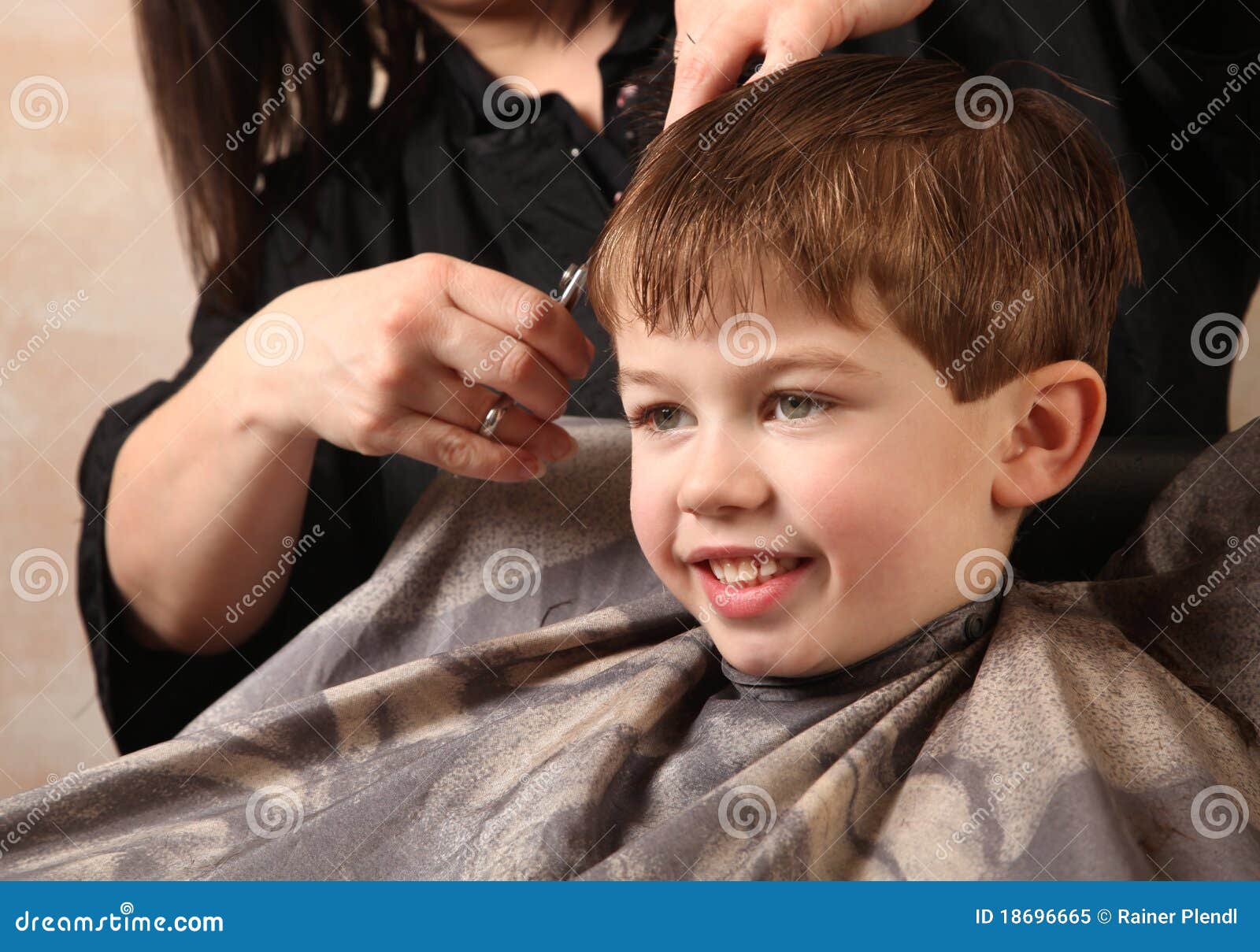 Haircut stock image. Image of caucasian, handsome, comb - 18696665