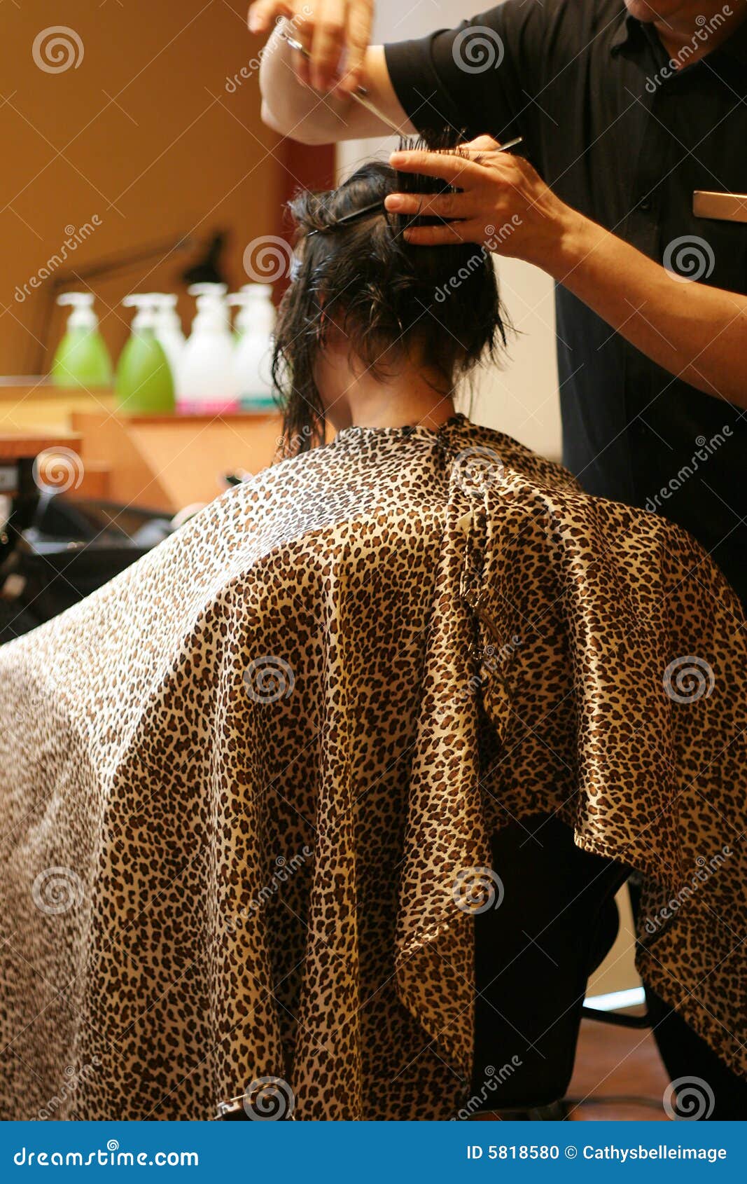 Haircut stock photo. Image of modern, hair, young, robe - 5818580