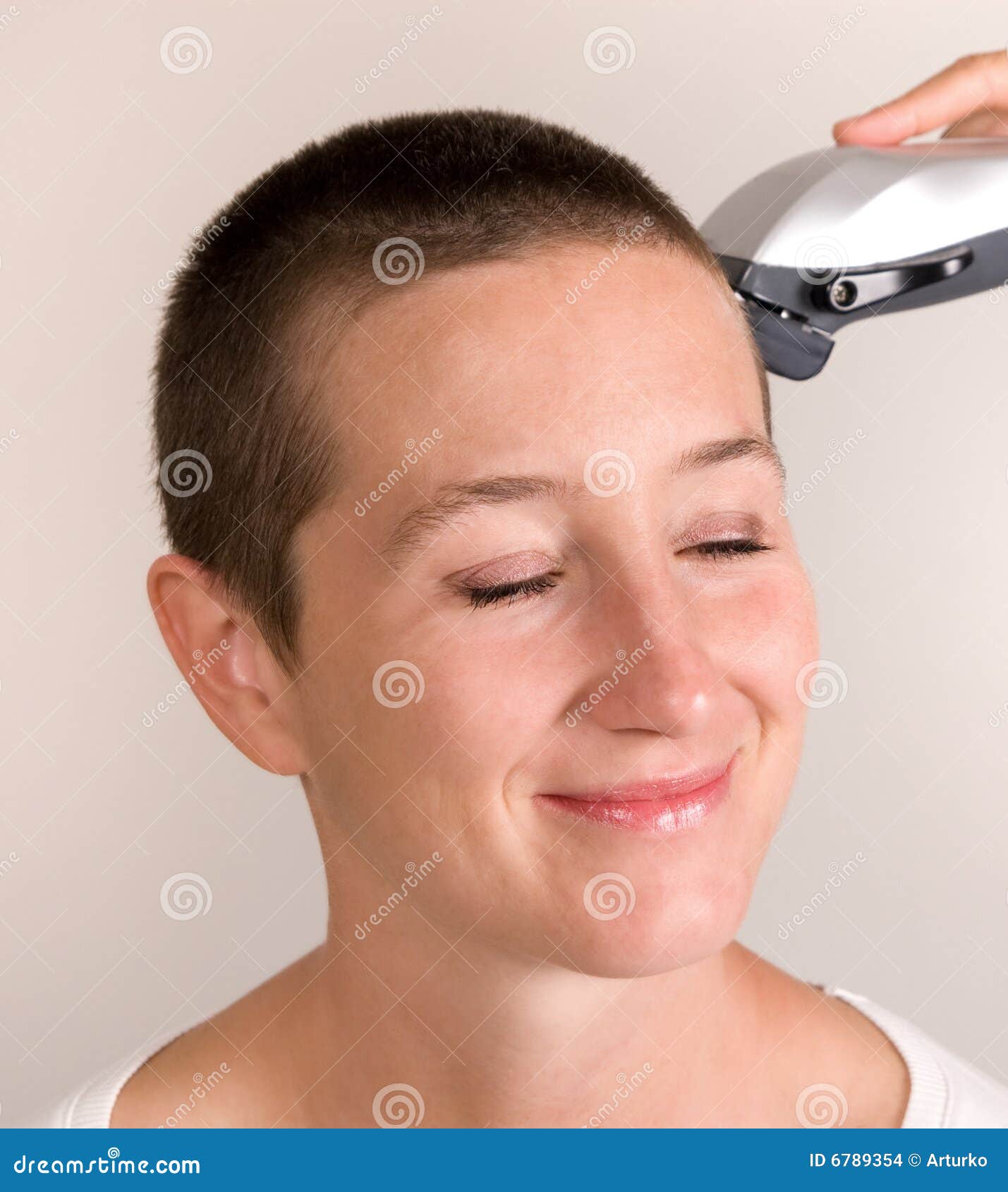 Haircut stock photo. Image of brunette, happiness, lifestyle - 6789354