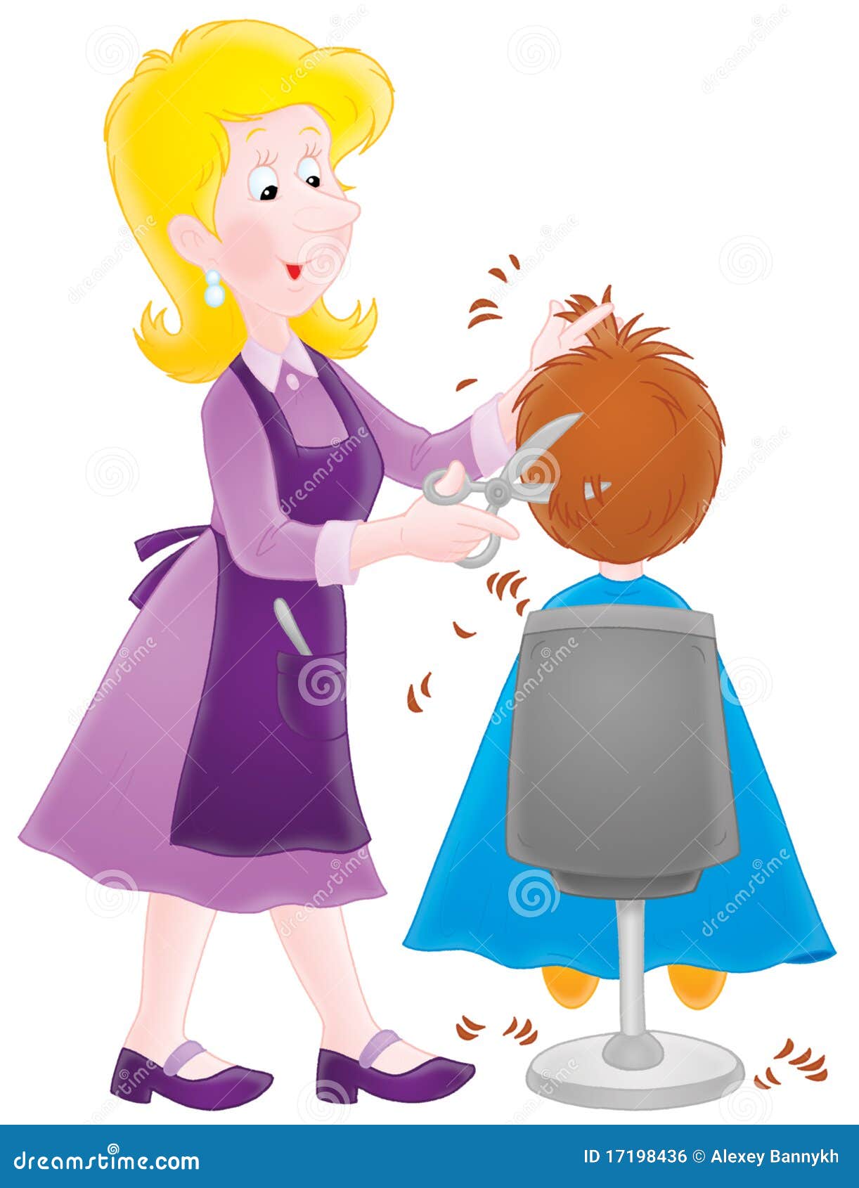 Hairdresser stock illustration. Illustration of clipart - 17198436