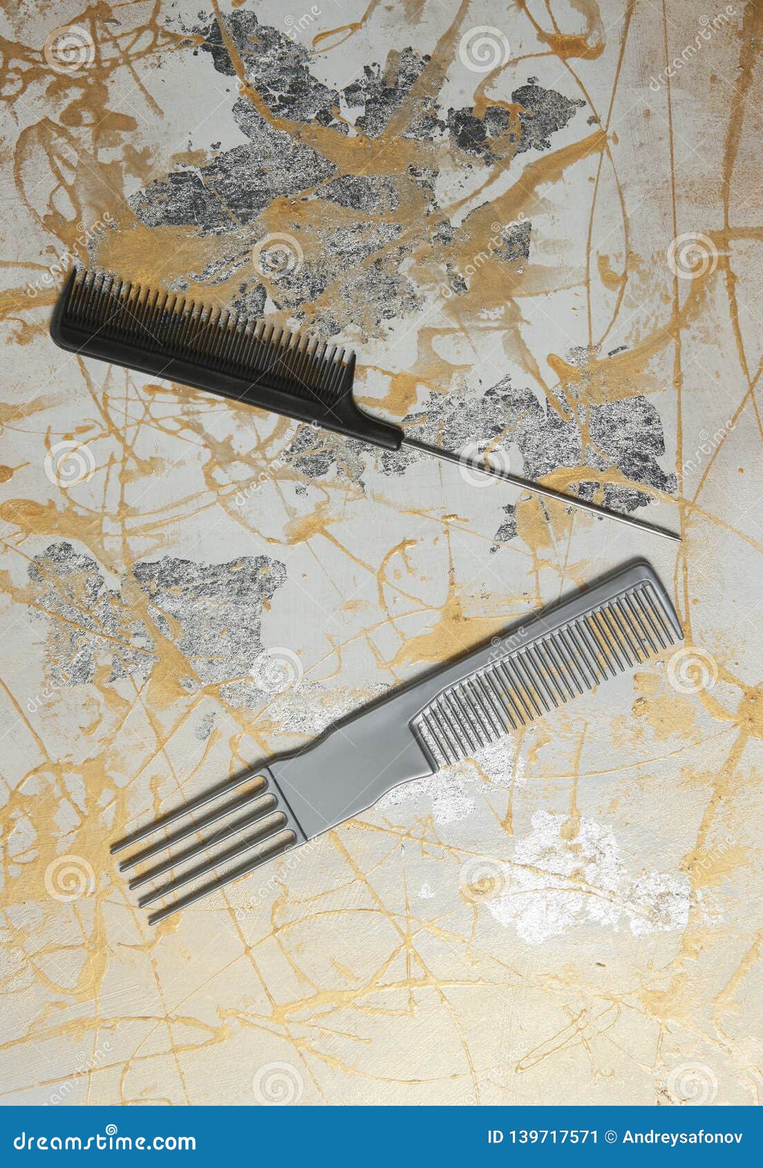 Hairdressing combs. sample stock image. Image of care - 139717571