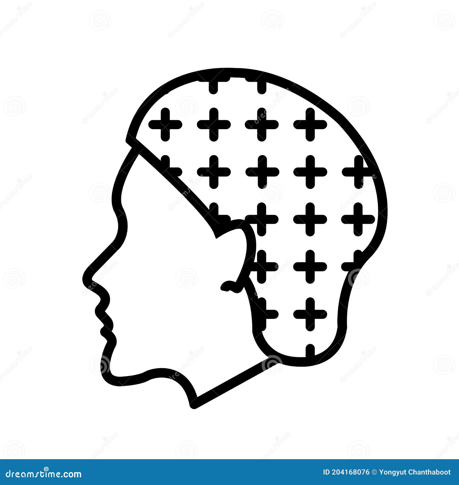 Hairnet Required Black Icon, Vector Illustration, Isolate on White ...