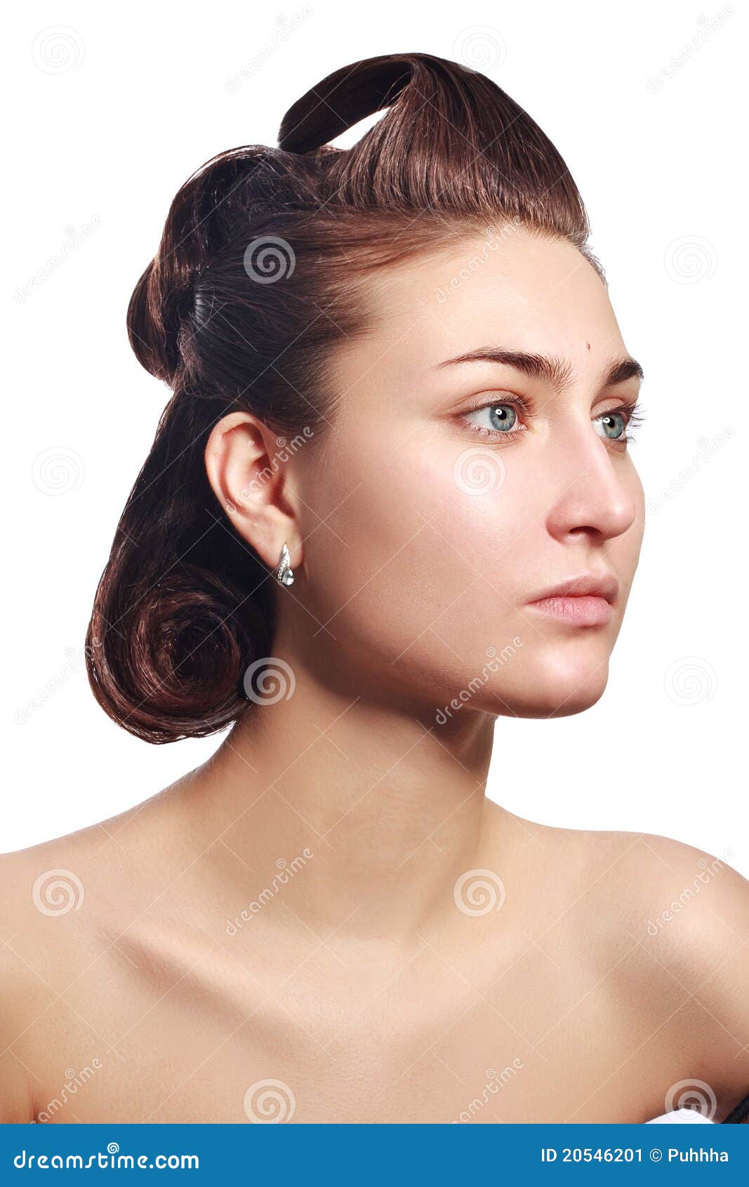 Hairstyle stock image. Image of studio, female, woman - 20546201