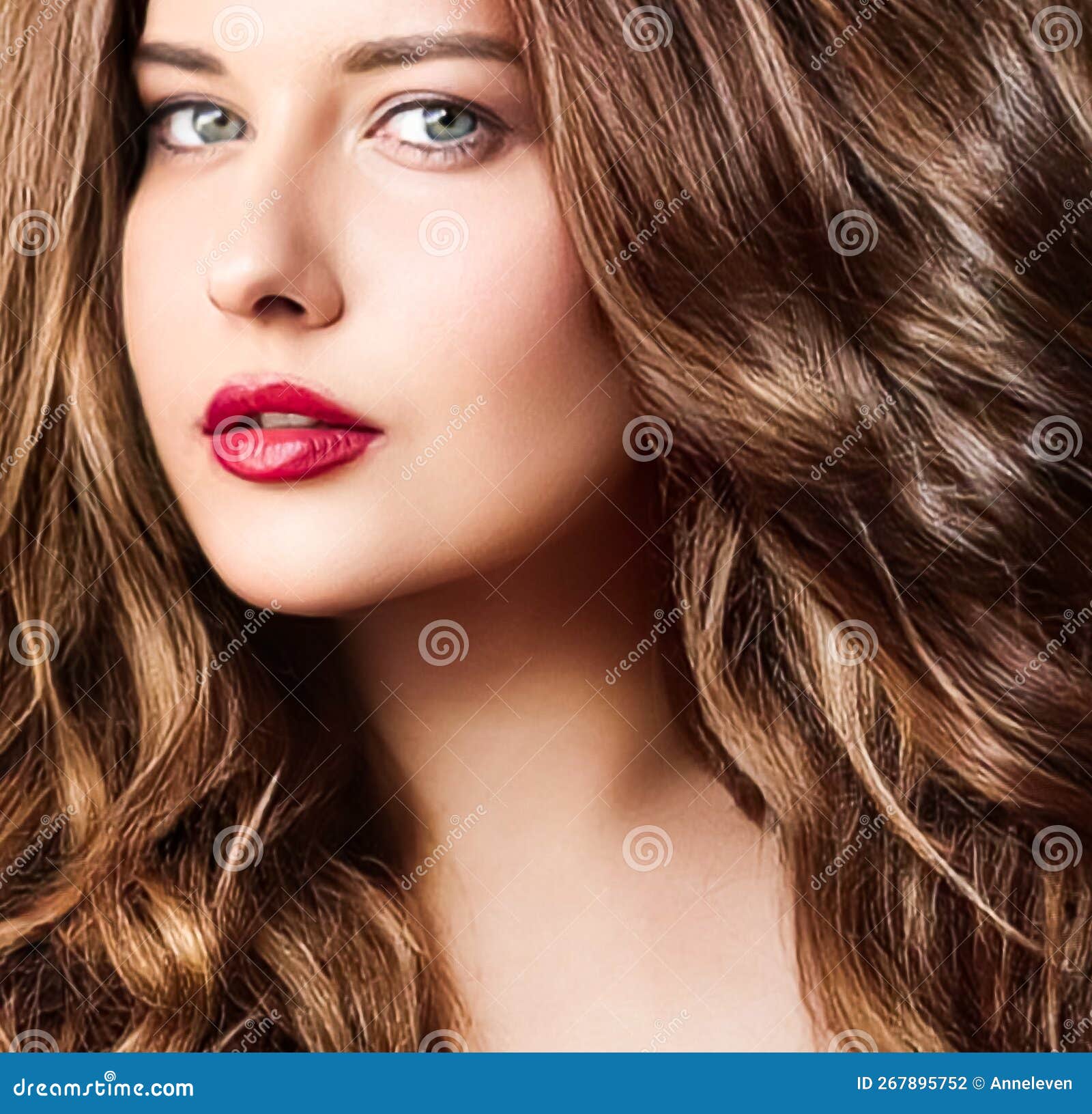 Hairstyle Beauty And Hair Care Beautiful Woman With Long Natural