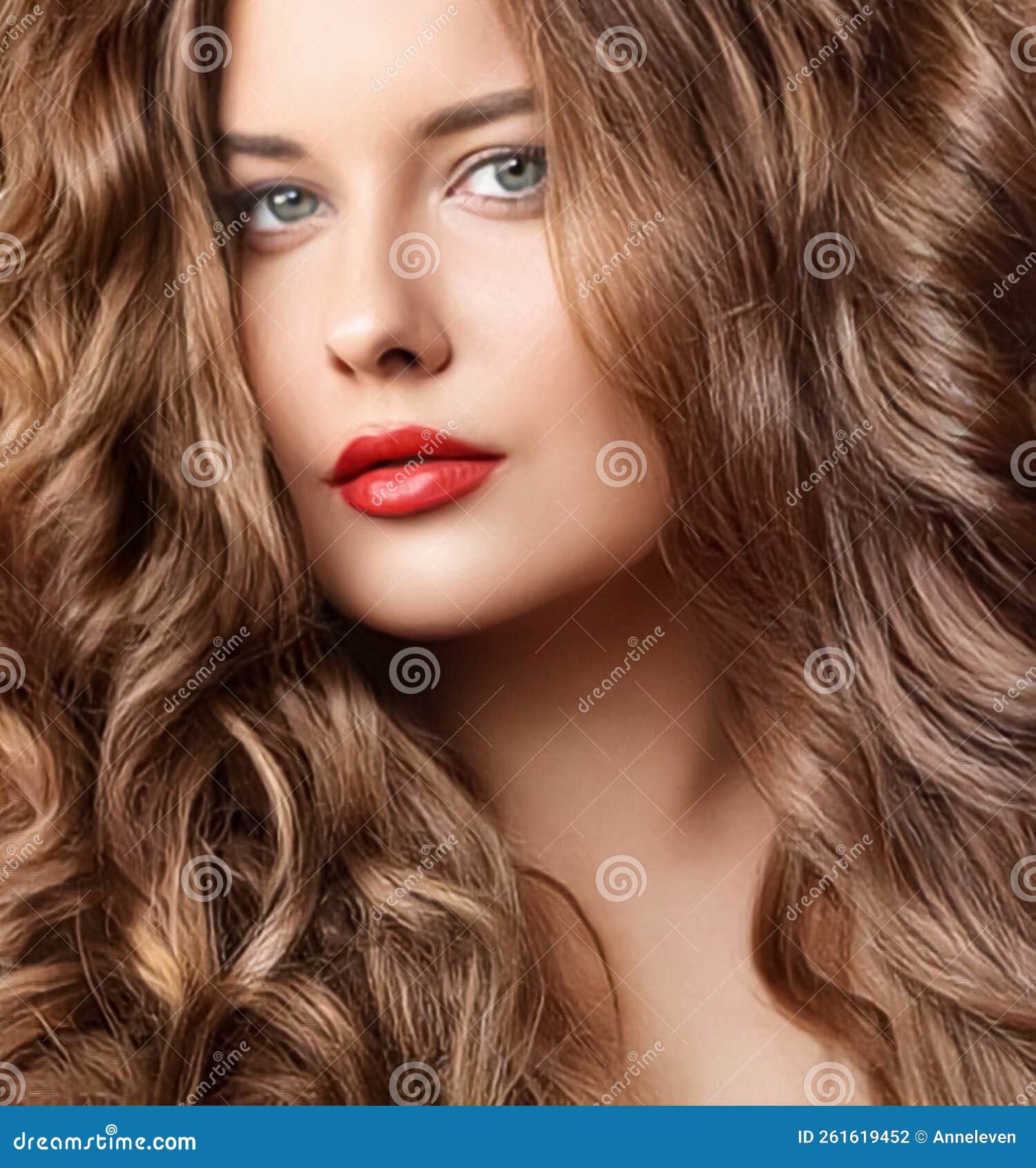Hairstyle Beauty And Hair Care Beautiful Woman With Long Natural
