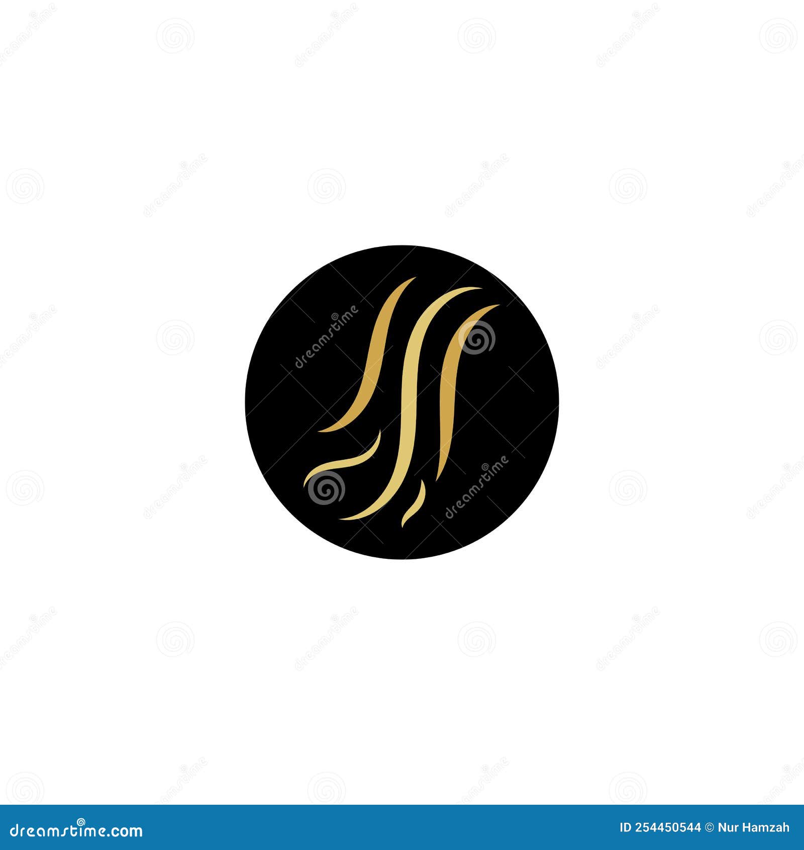 Hairstyle Wave Vector Illustration Template Stock Vector - Illustration ...