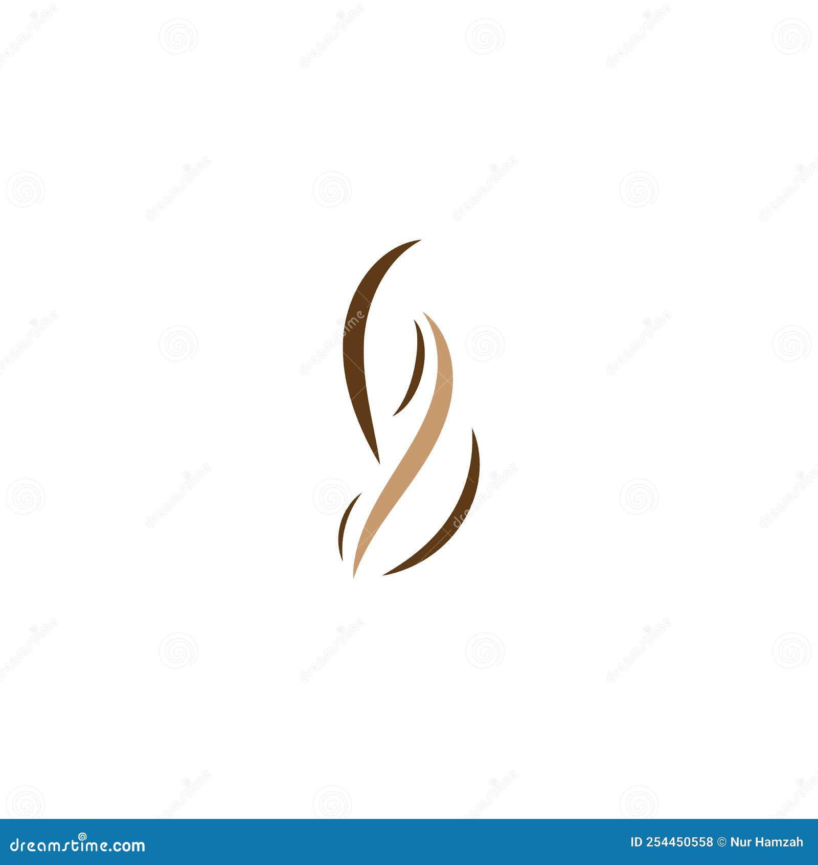 Hairstyle Wave Vector Illustration Template Stock Vector - Illustration ...