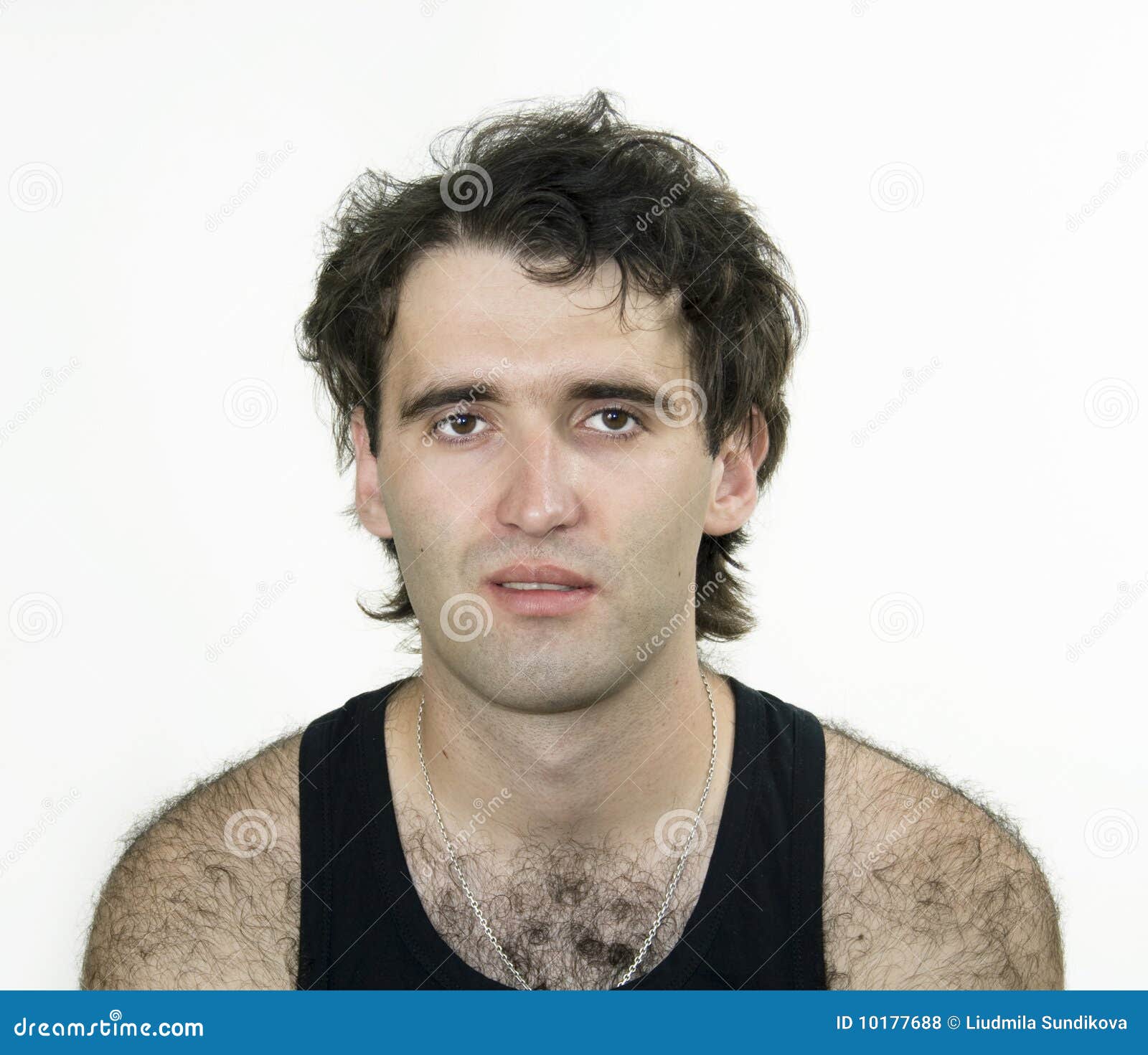 Hairy Attractive Man Royalty Free Stock Photos - Image: 10177688