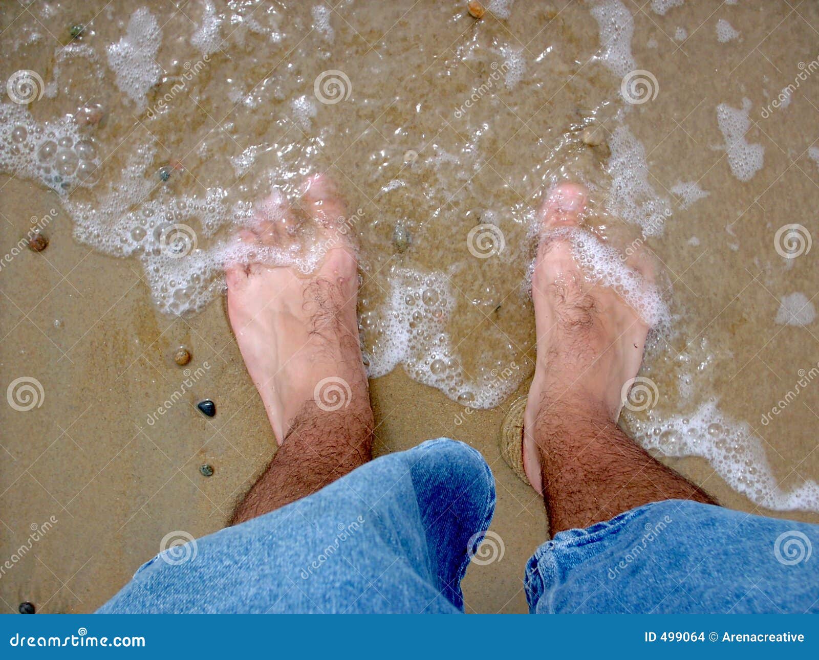 Hairy, Cold, Wet Feet stock photo. Image of shorts, rhode - 499064