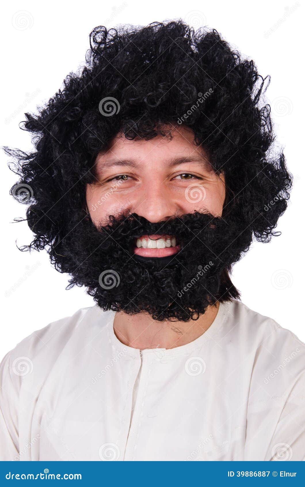 Hairy funny man stock image. Image of humorous, cute - 39886887