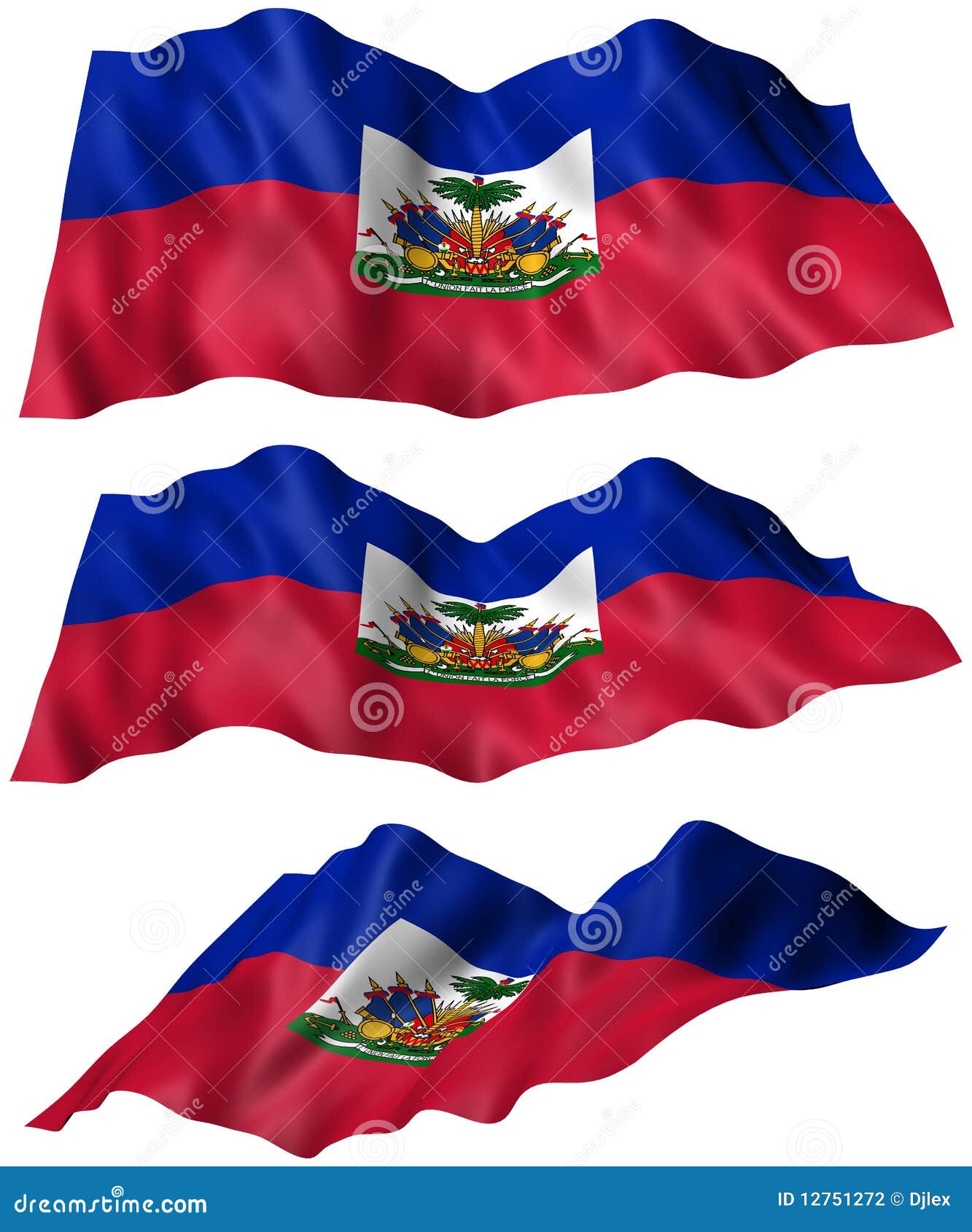 Haiti Flag stock illustration. Illustration of cross - 12751272
