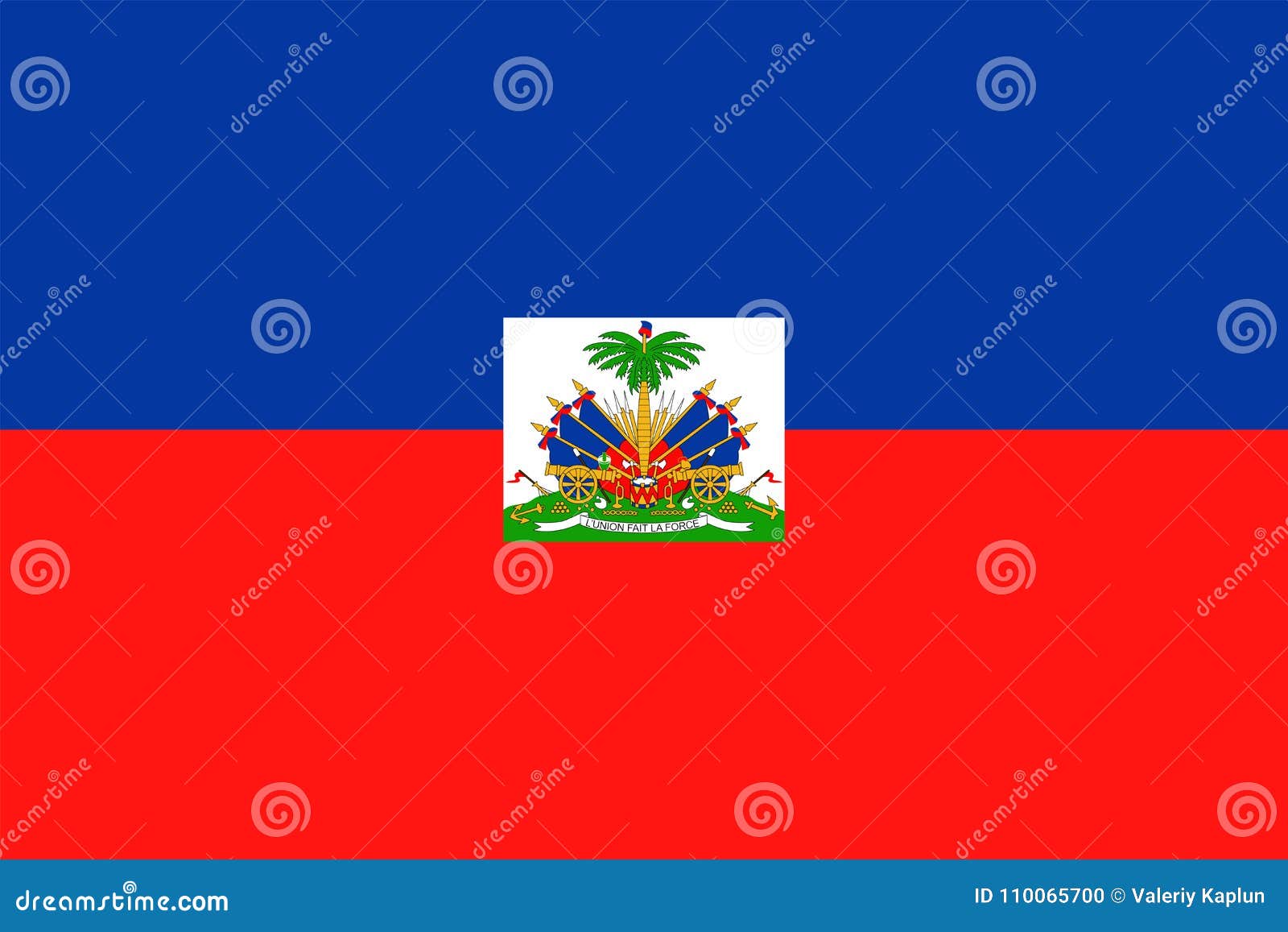 Haiti Flag Vector Flat Icon Stock Illustration - Illustration of ...