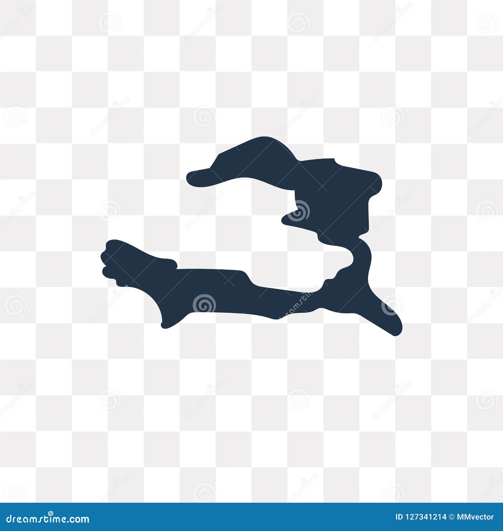 Haiti Map Vector Icon Isolated on Transparent Background, Haiti Stock ...