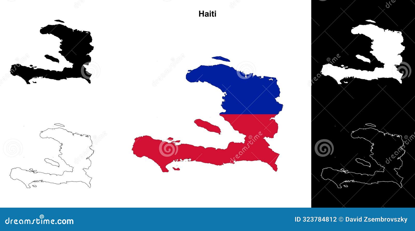 Haiti Outline Map Cartoon Vector | CartoonDealer.com #345738609