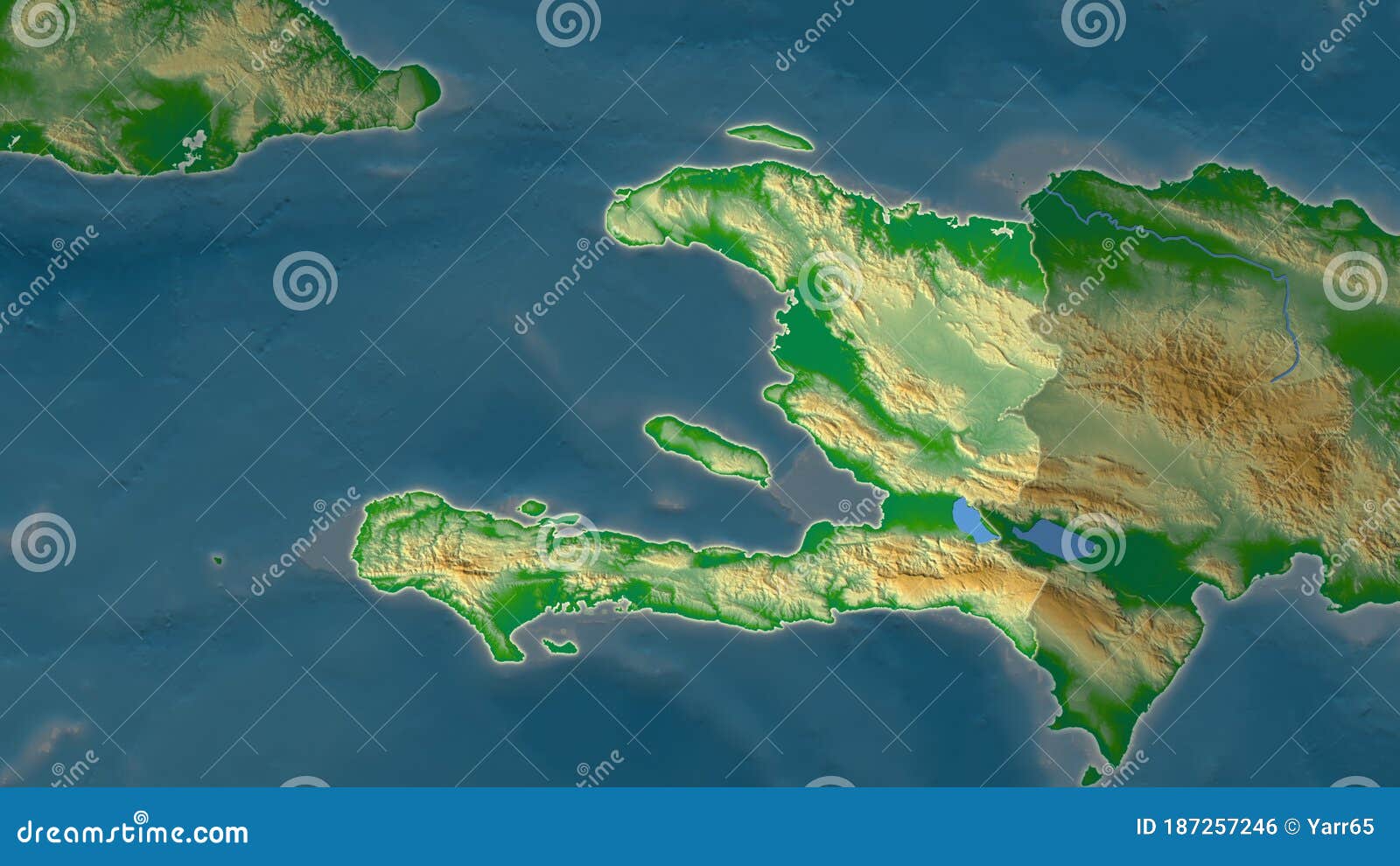 Haiti - Physical. Composition Stock Illustration - Illustration of surface, country: 187257246