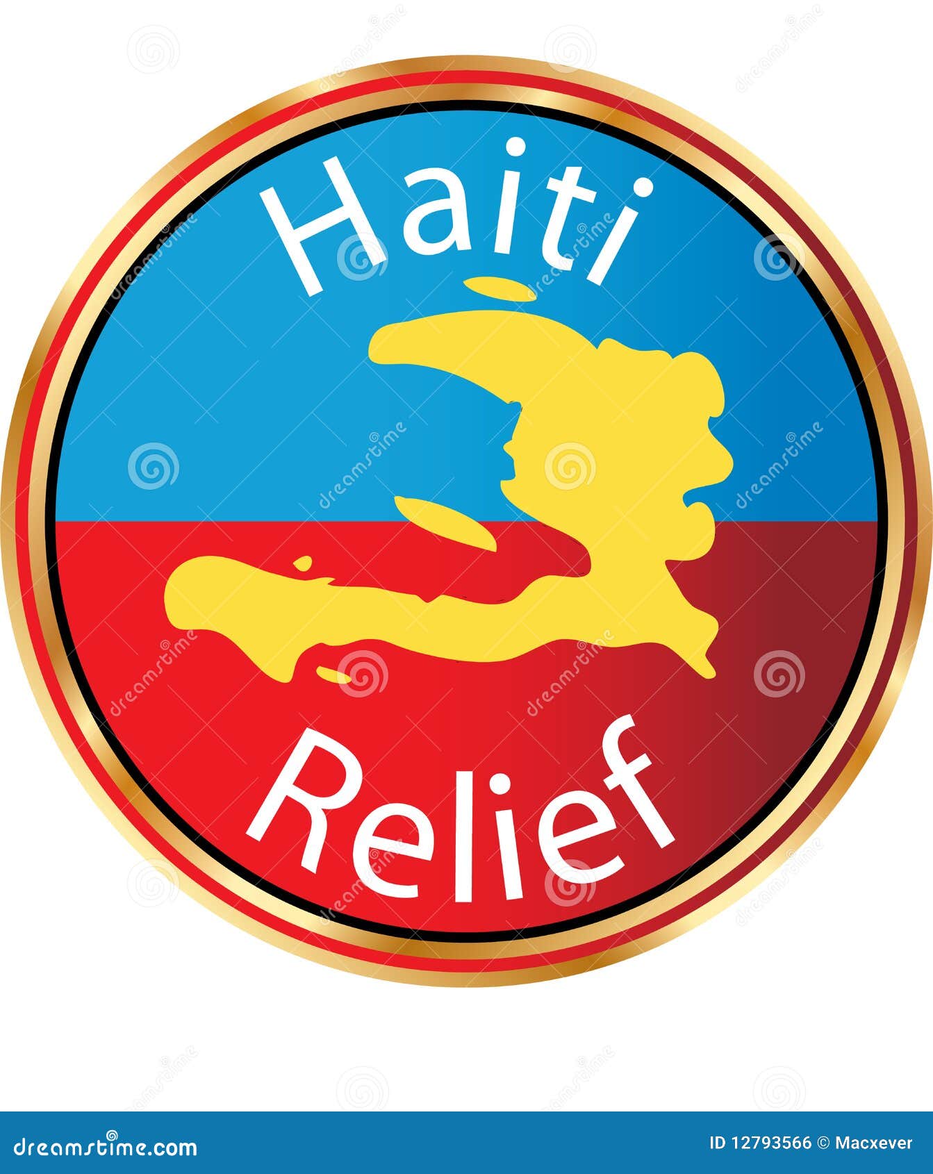 Haiti Relief - Help Haiti Icon Stock Illustration - Illustration of ...