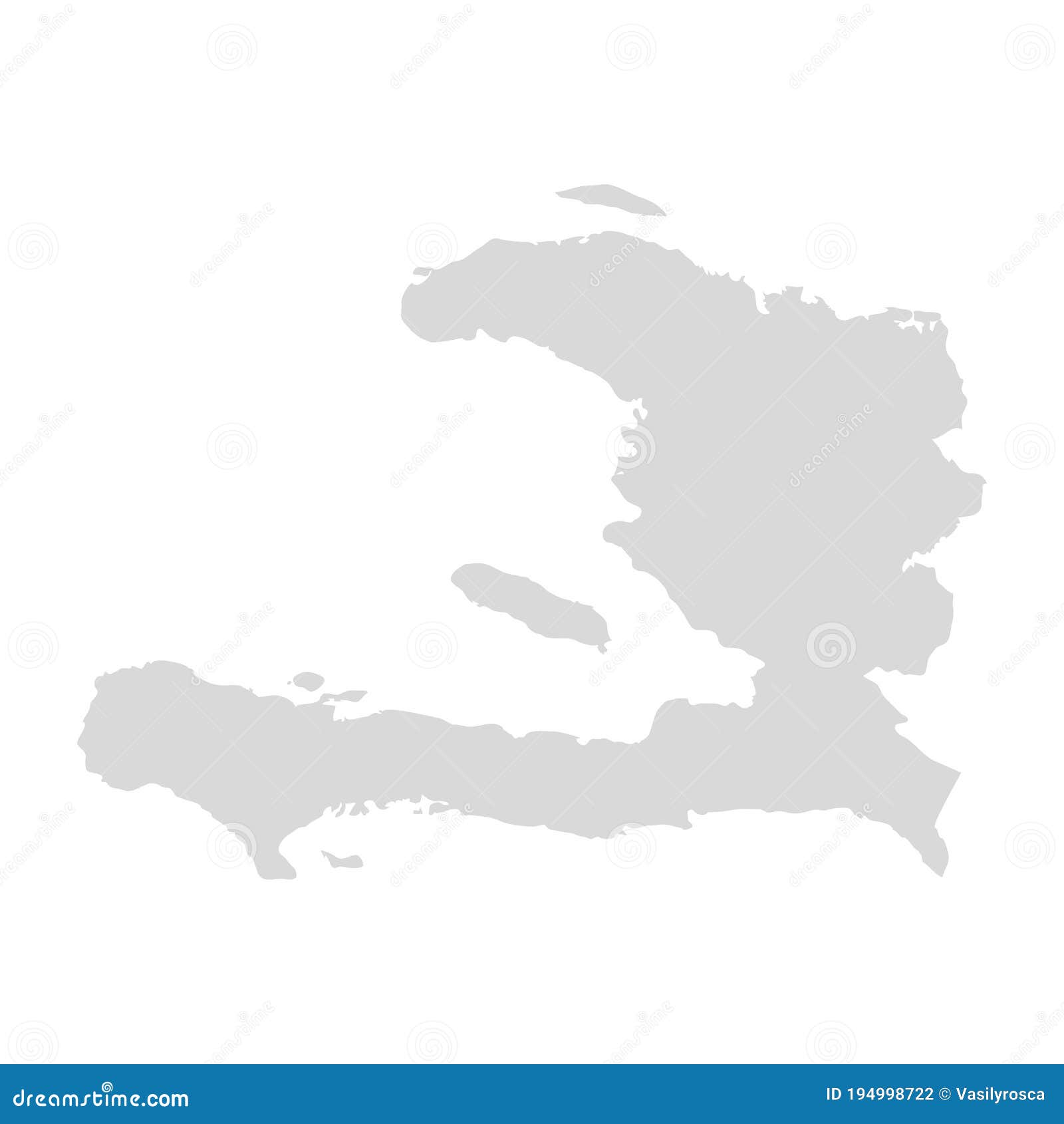 Haiti Vector Chalk Drawing Map Isolated On A White Background ...