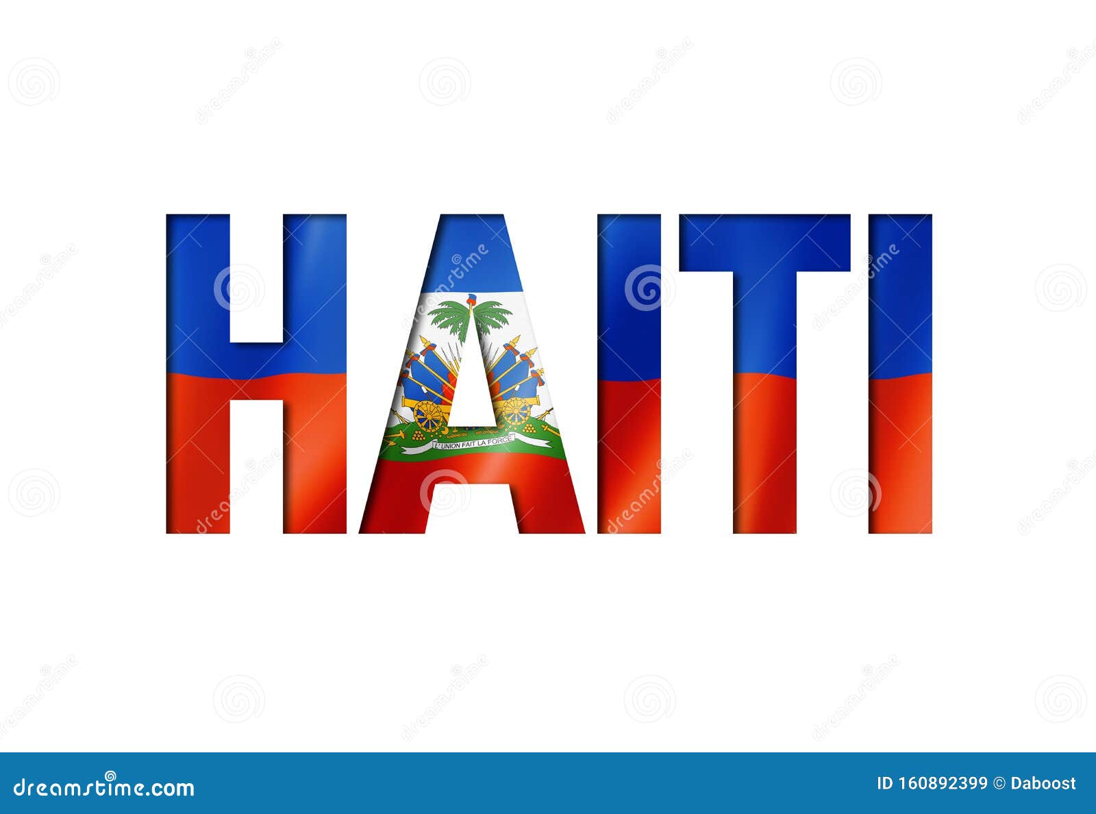 Haitian flag text font stock illustration. Illustration of headline ...