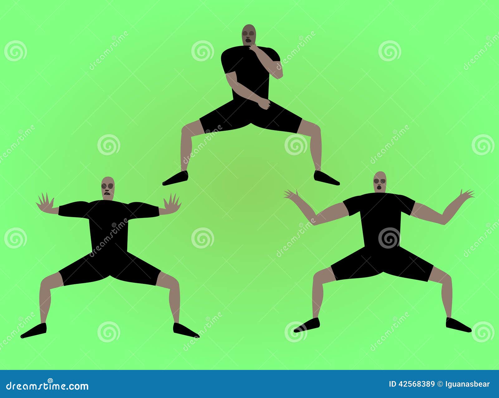 Haka dancers stock illustration. Illustration of black - 42568389