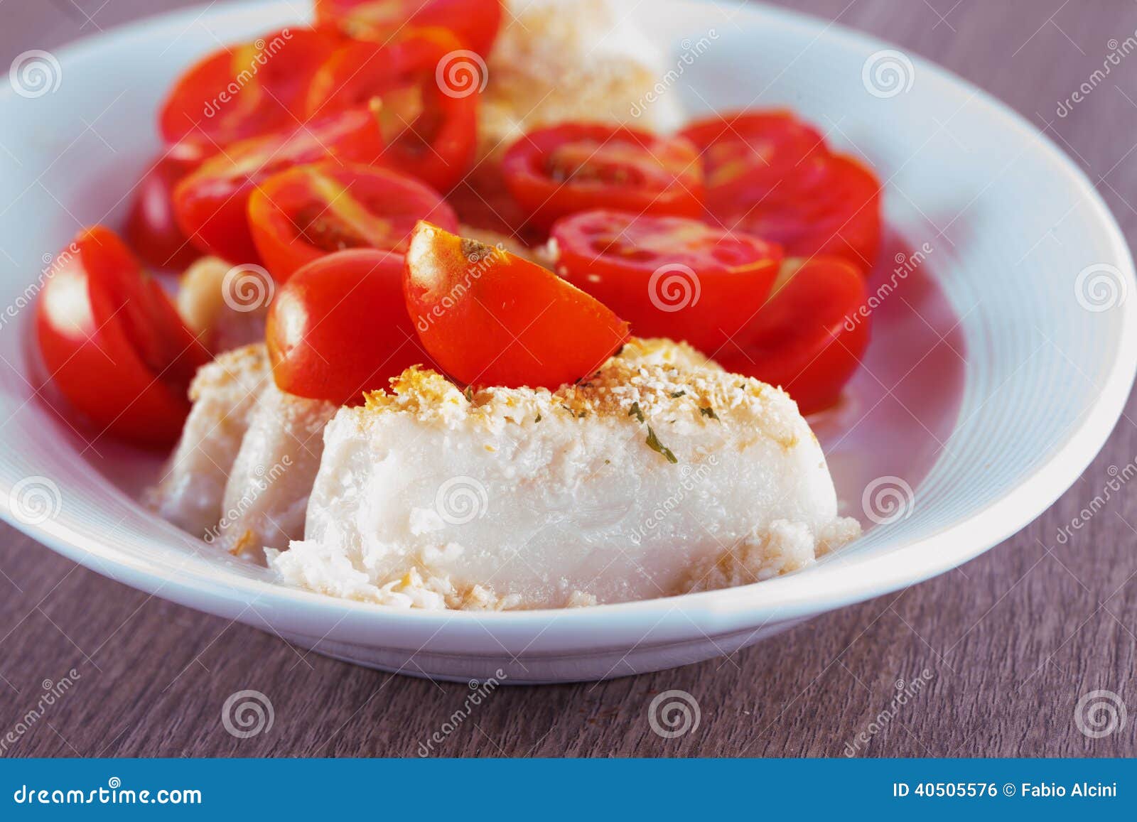 Hake au gratin stock photo. Image of poultry, hake, plate - 40505576