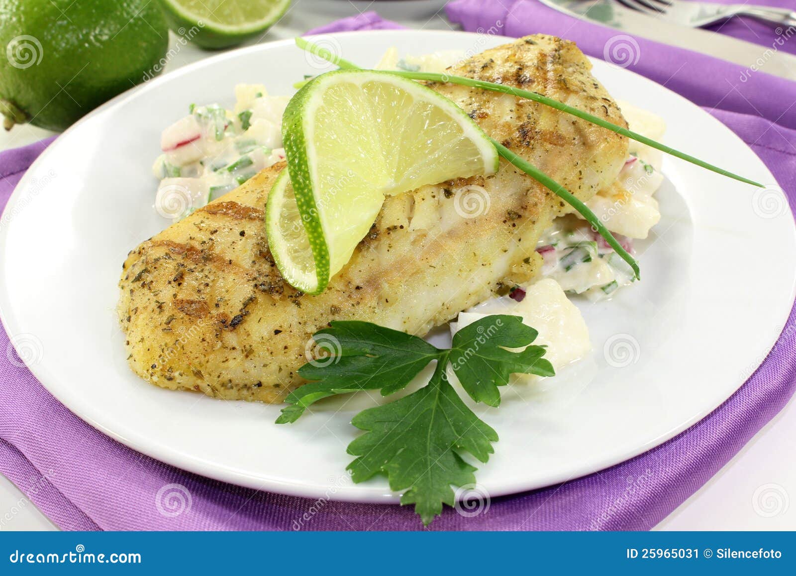Hake fillet stock image. Image of gourmet, potatoes, fish - 25965031