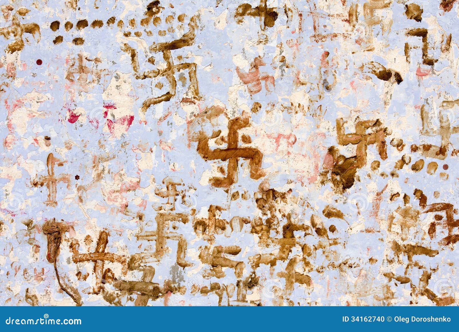 Hakenkruis in Indische Tempel, Pushkar. Stock Foto - Image of indië ...