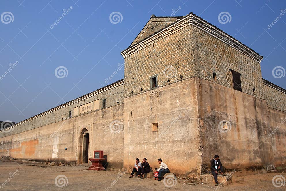 Hakka round house editorial stock image. Image of culture - 28603074