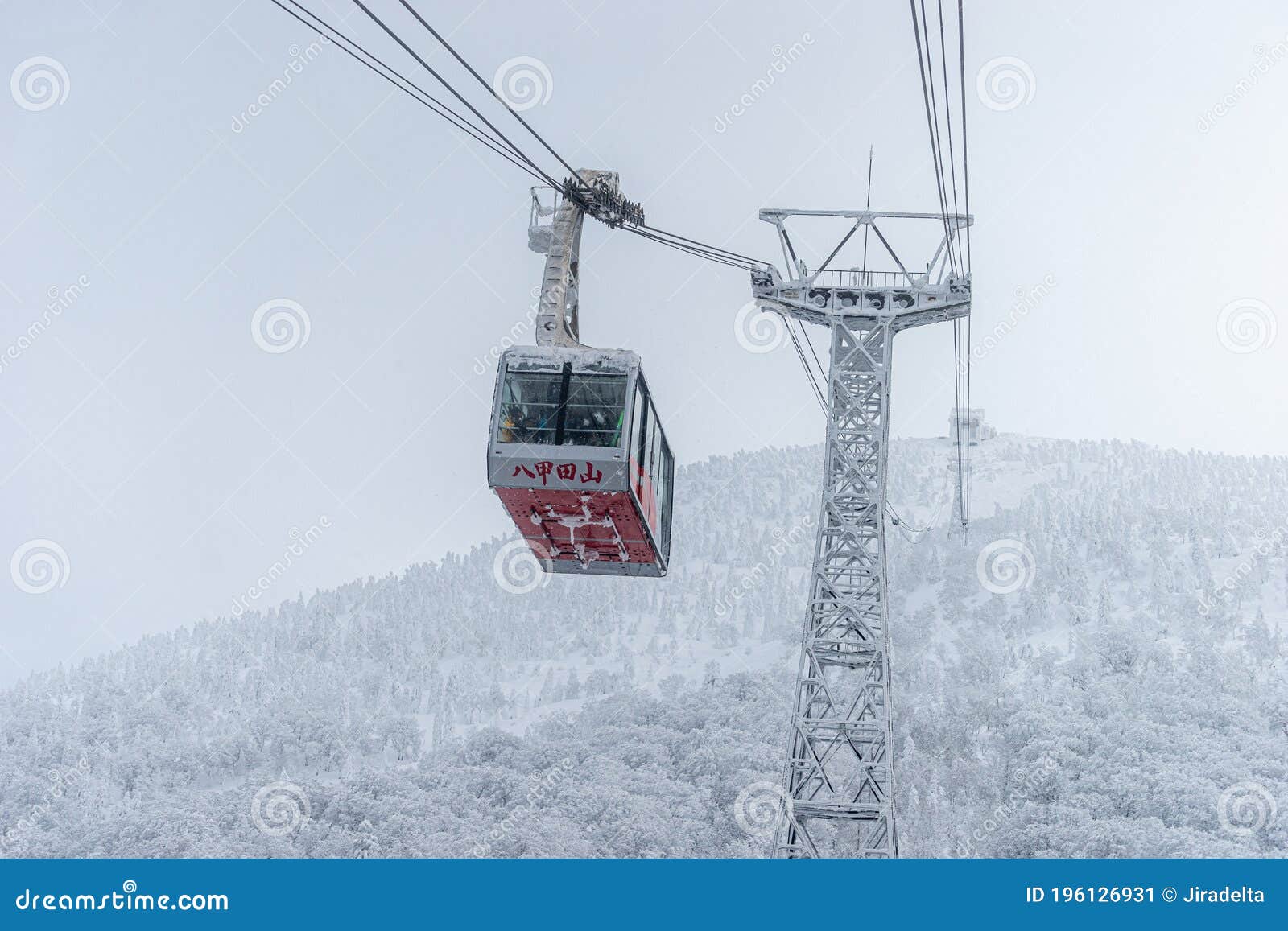In A Ropeway Cable Car Going Up From Kualampur To Genting Highlands ...