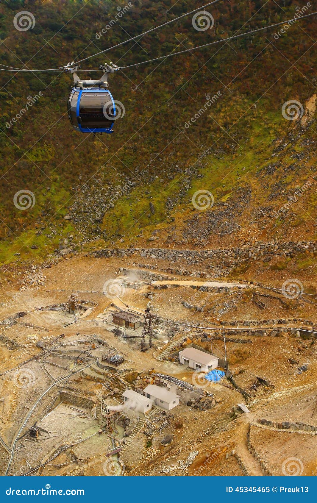 Hakone Ropeway stock image. Image of material, hakone - 45345465