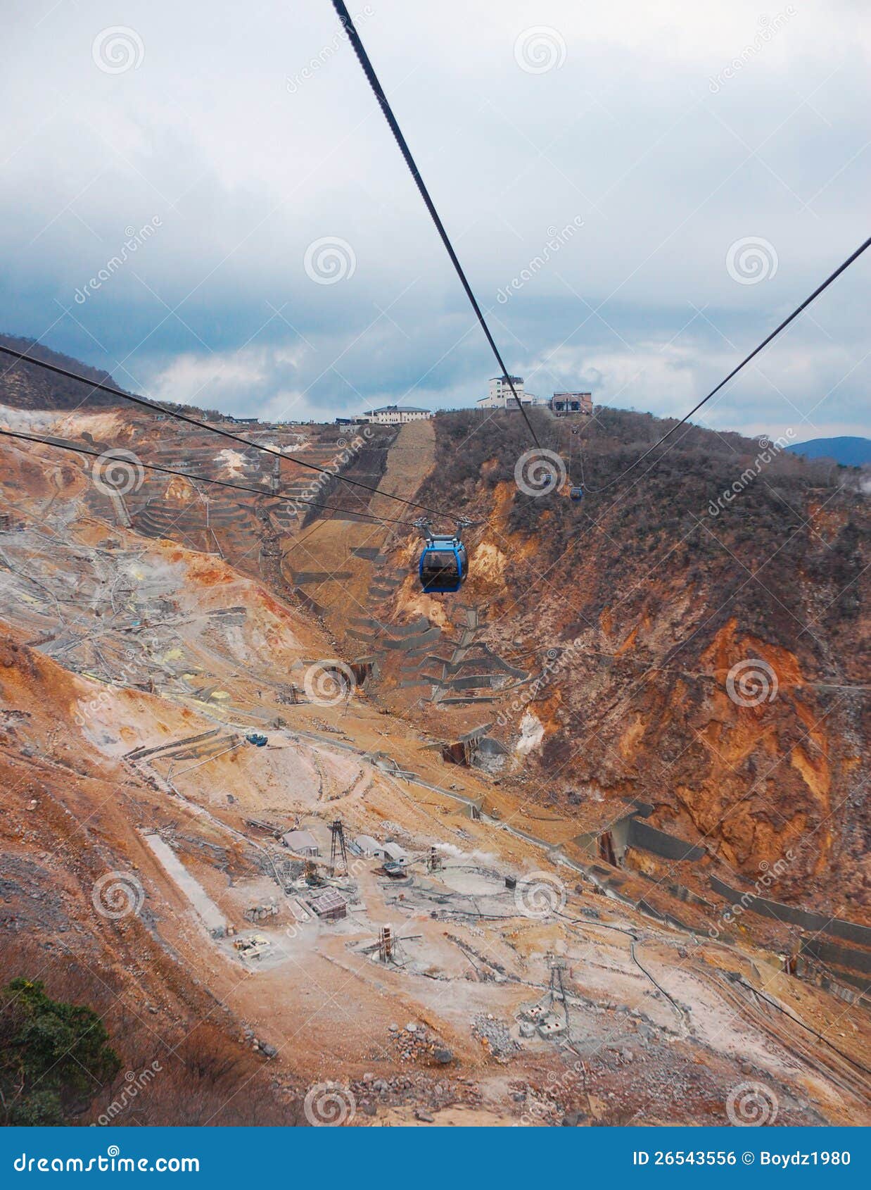 Hakone Ropeway Mountain Cable Car Stock Photo - Image of hakone, famous ...