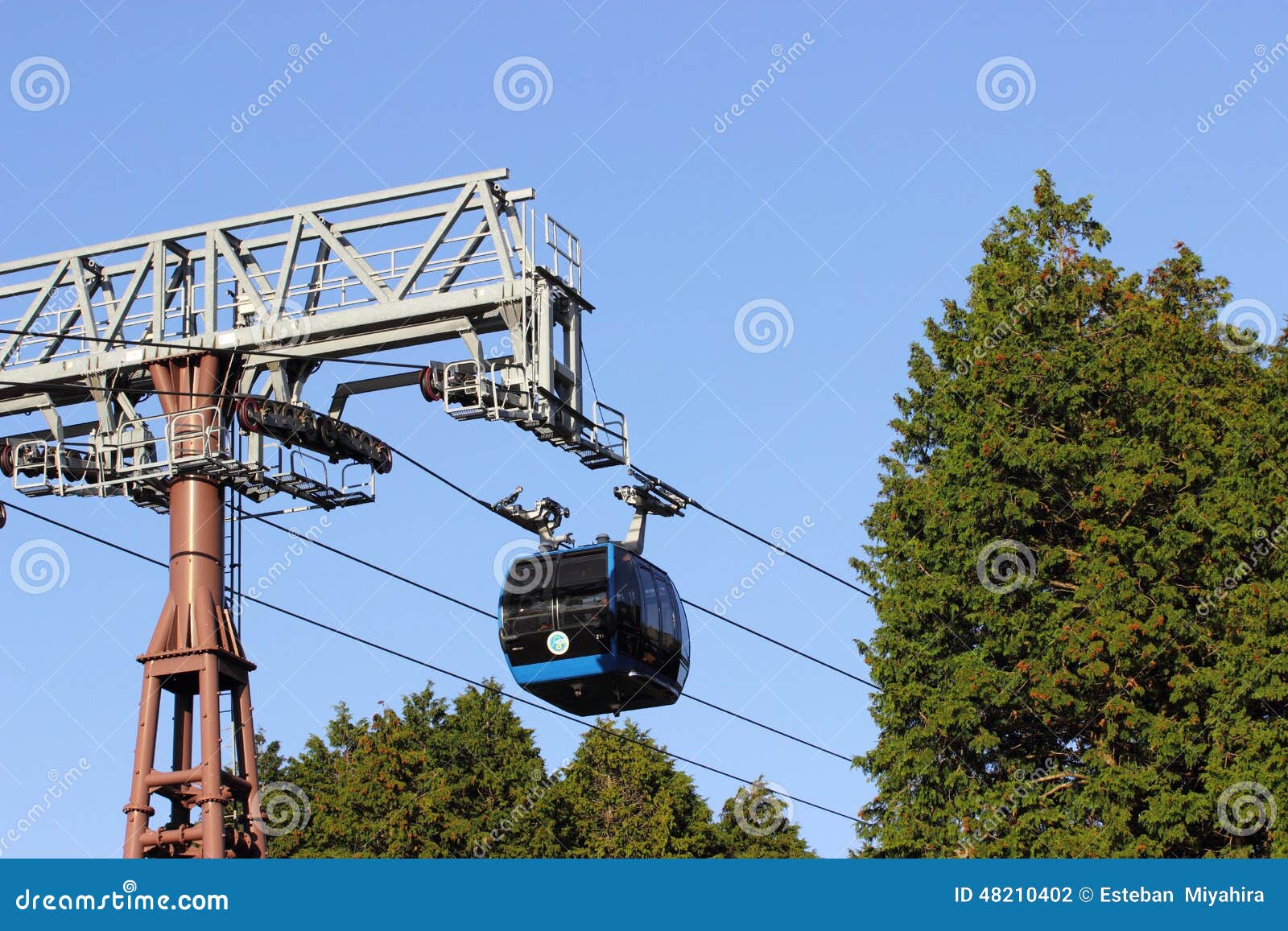 Hakone Ropeway Cable Car Travelling In Owakudani Editorial Image ...
