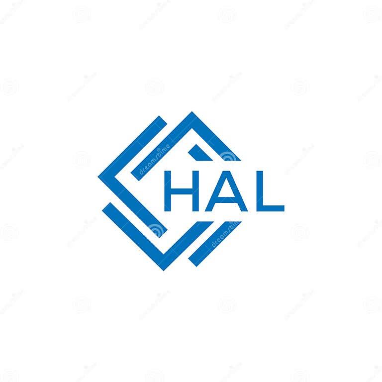 HAL Letter Logo Design on White Background. HAL Creative Circle Letter ...