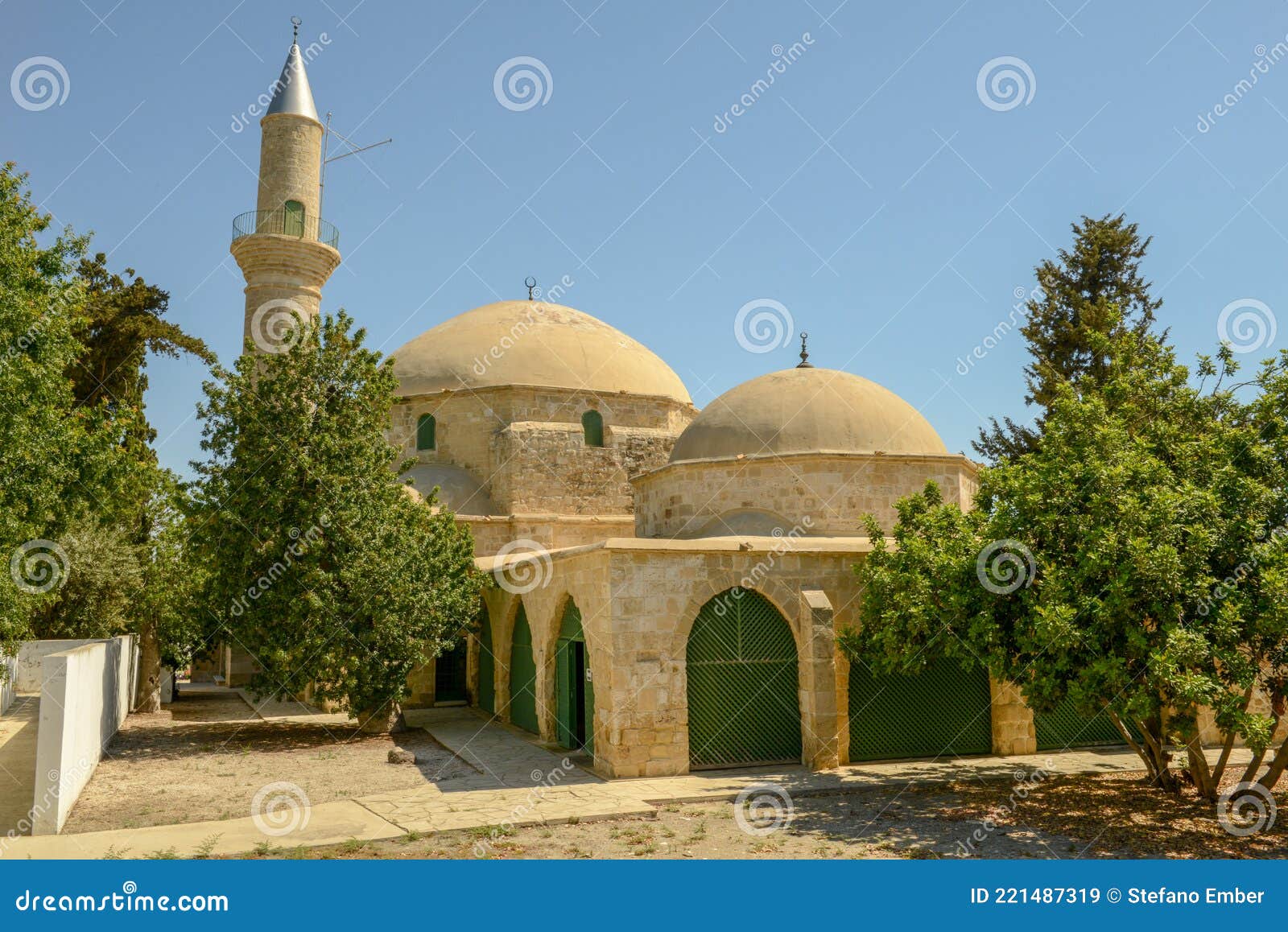 Hala Sultan Tekke Mosquee at Larnaca in Cyprus Stock Image - Image of ...