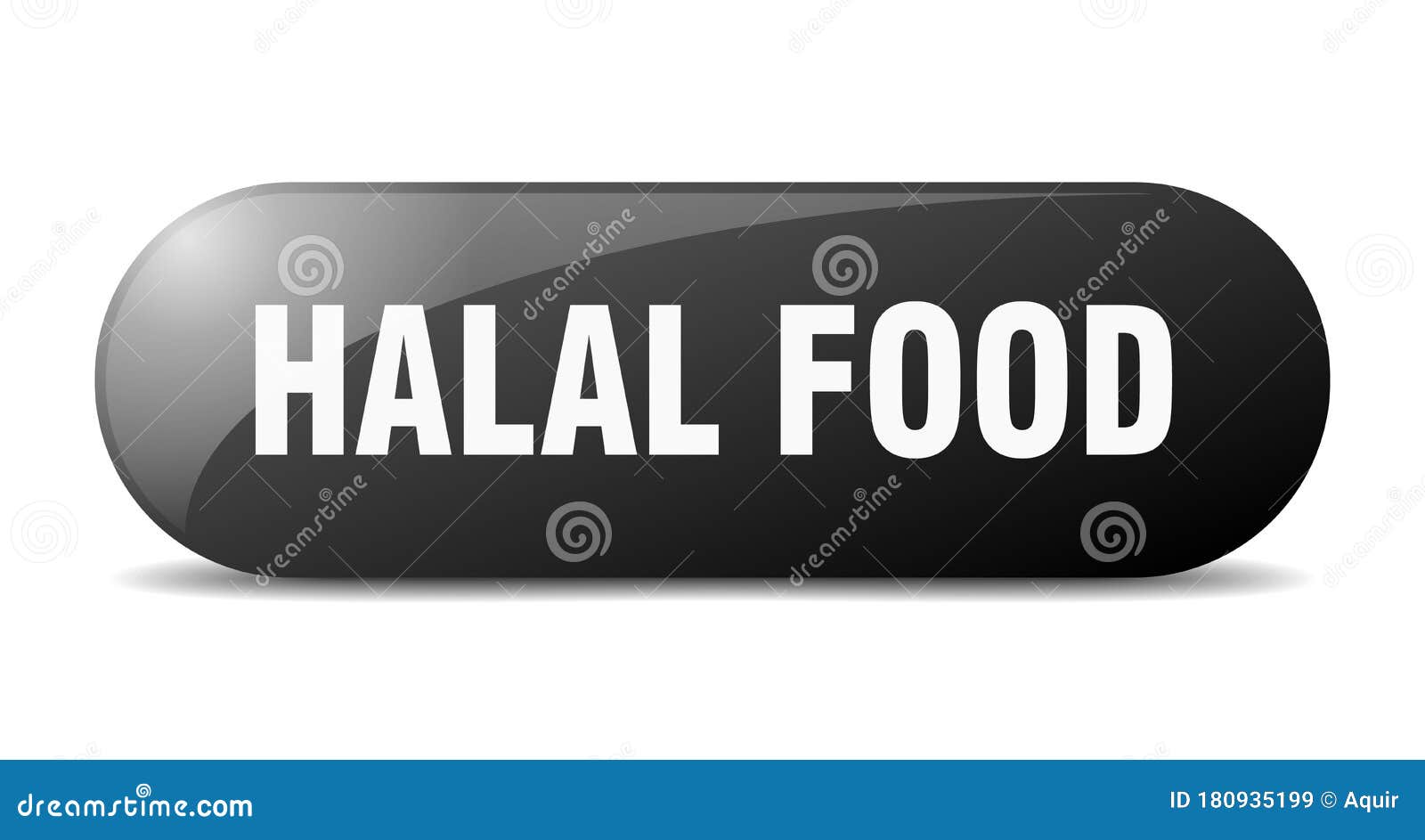 Halal Food Button. Halal Food Sign. Key. Push Button Stock Vector ...