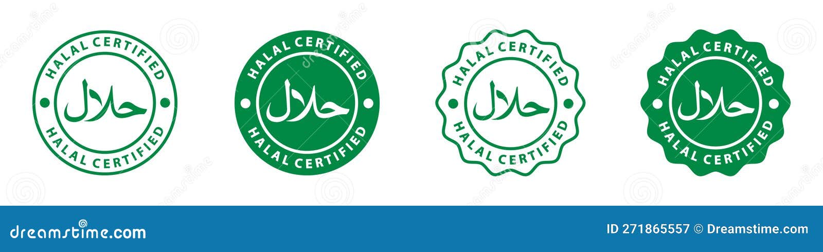 Halal Food Certified Icon. Halal Food Labels Icon. Halal Icon, Vector ...