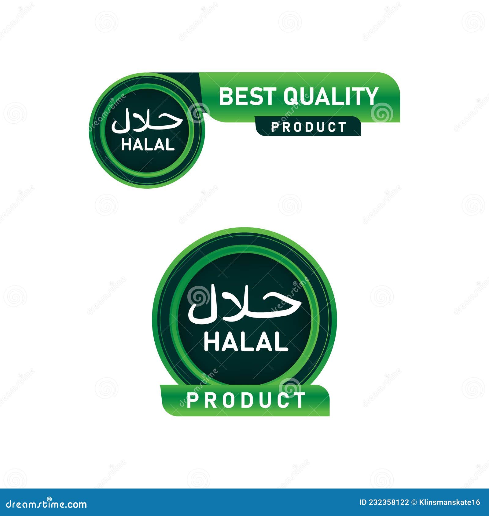 Halal Product Label Certified Food Logo Vector Illustration ...