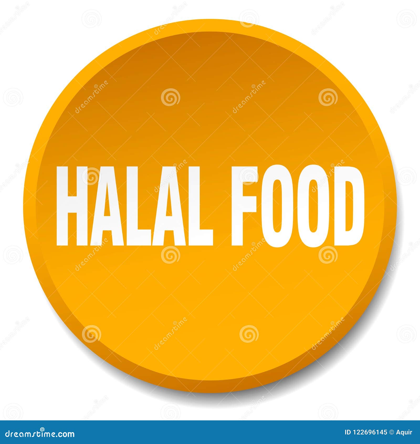Halal voedselknoop vector illustratie. Illustration of voedsel - 122696145