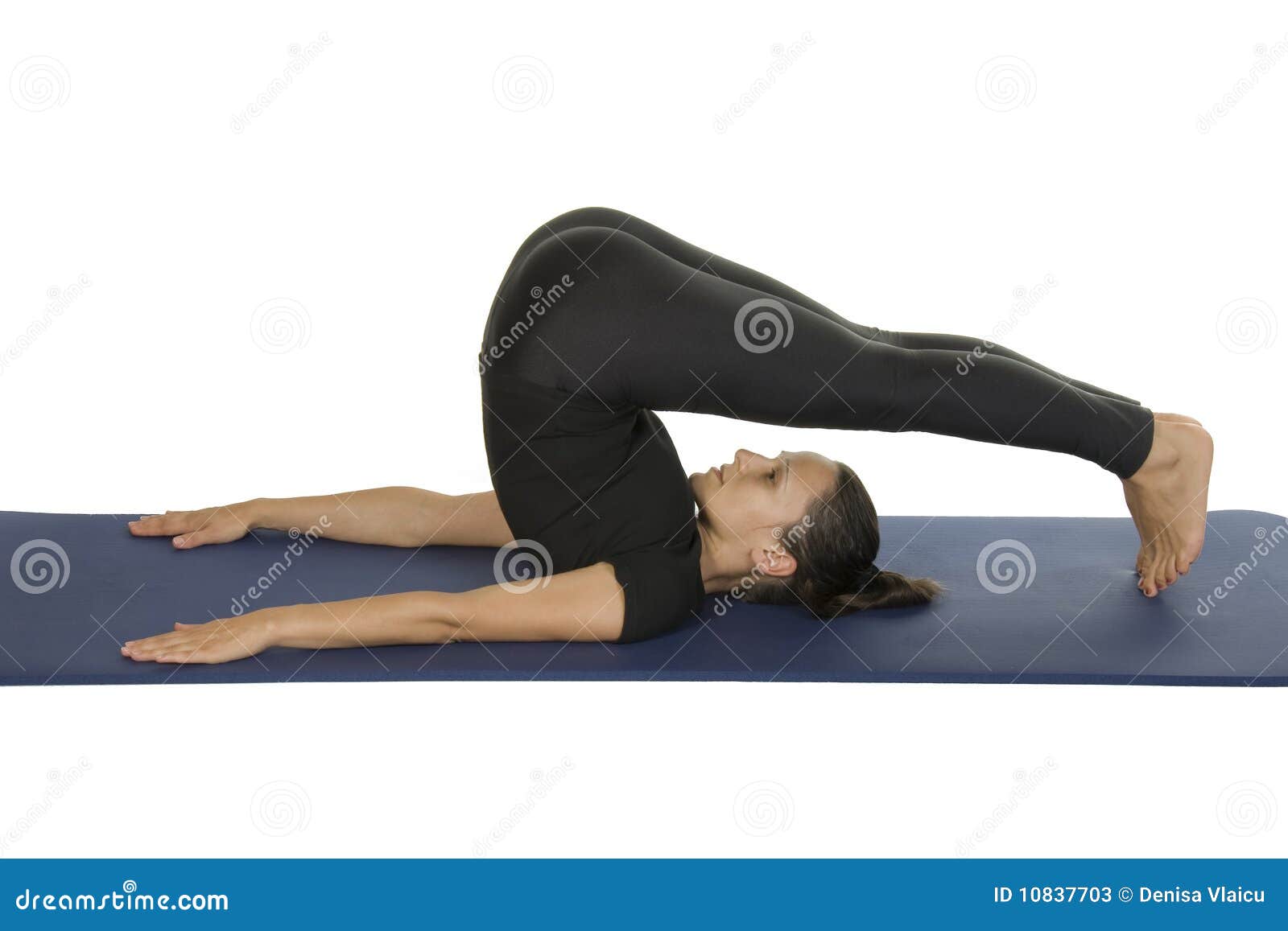 Halasana stock image. Image of sporty, posture, workout - 10837703
