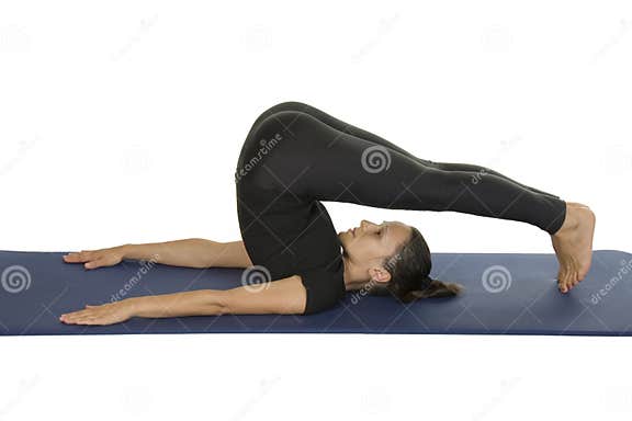 Halasana stock image. Image of sporty, posture, workout - 10837703
