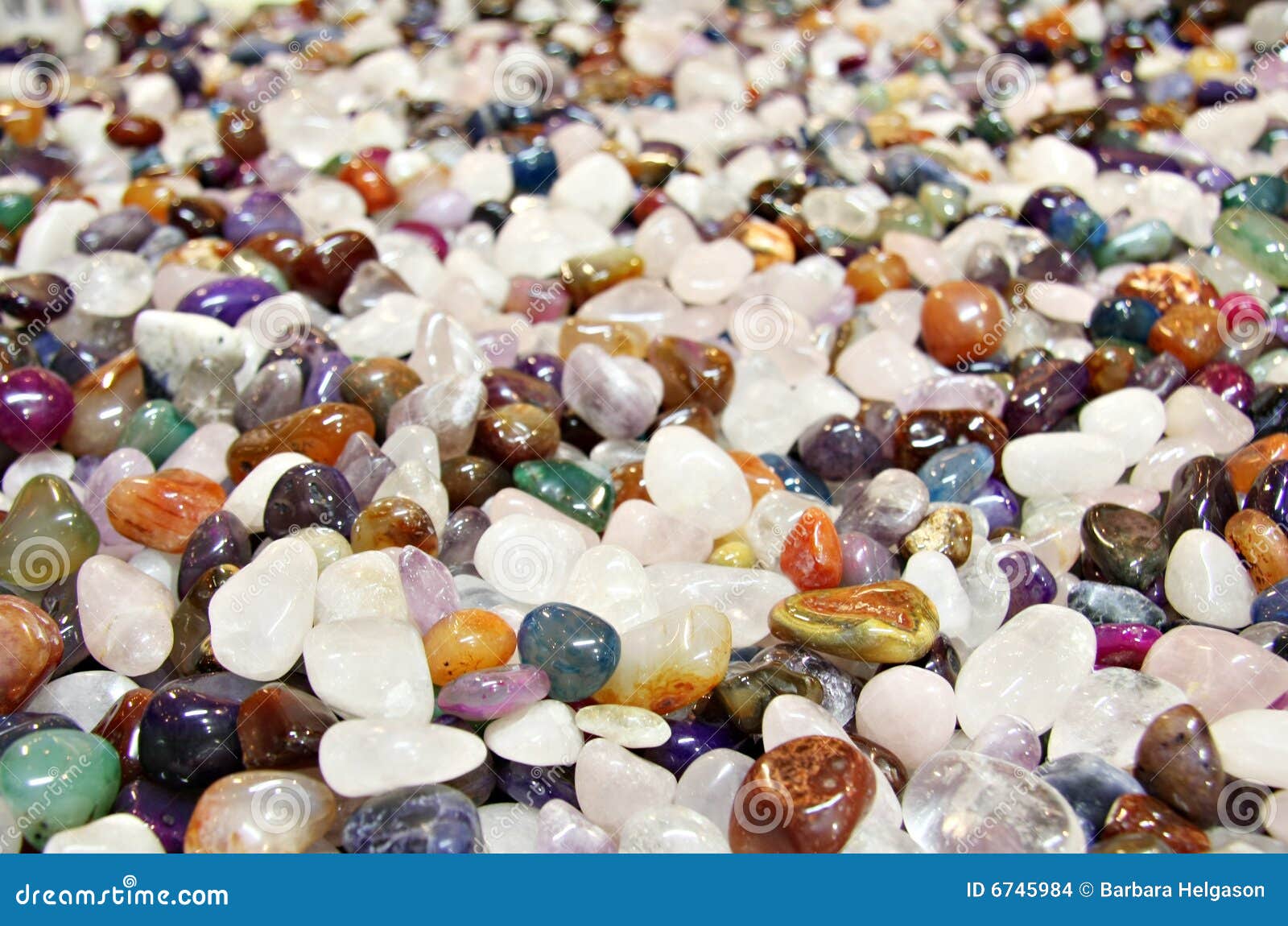 Halb Edelsteine. Bild Bild: 6745984