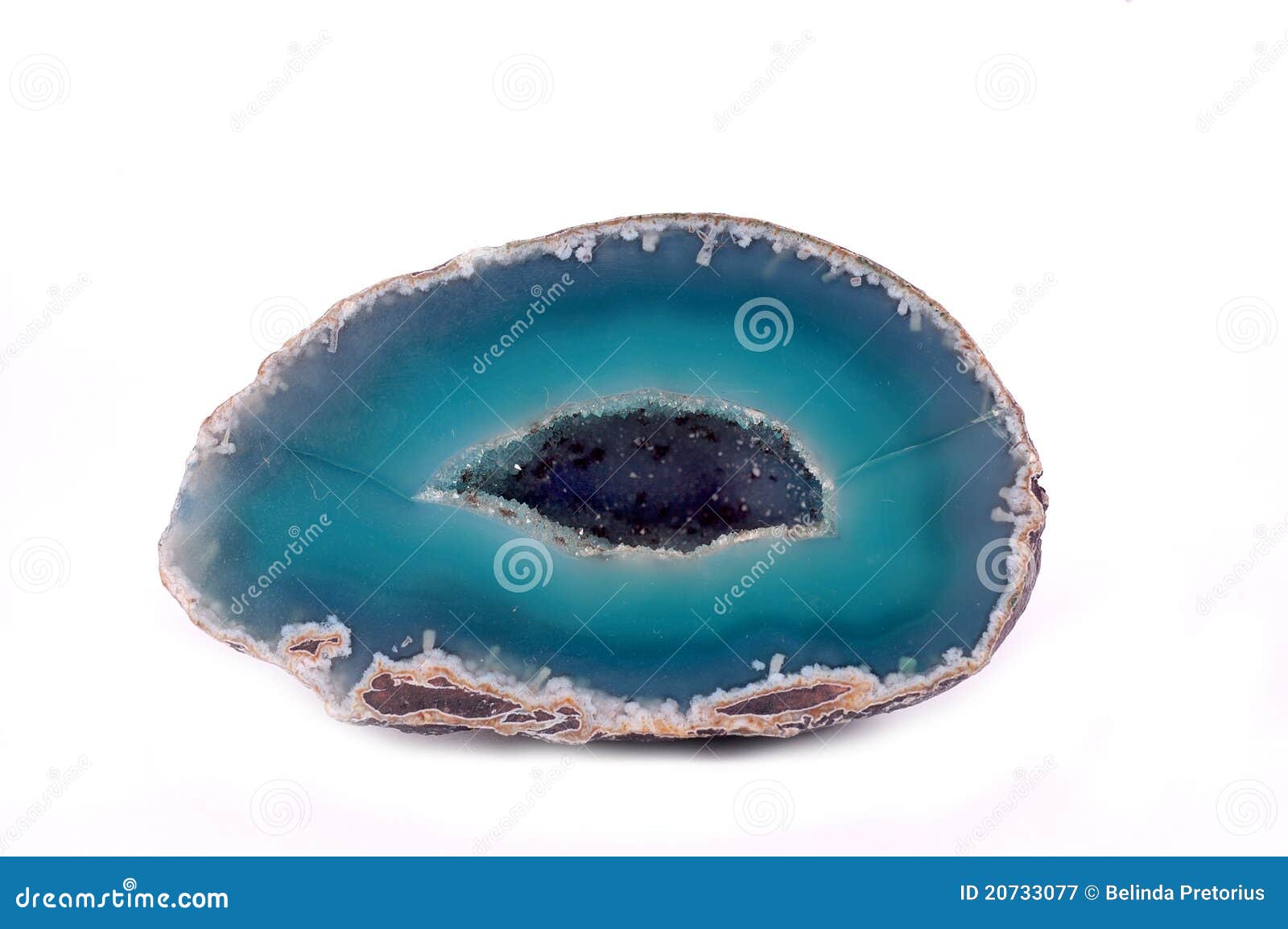 Halb Reichlich Blauer Achat Stockbild - Bild von stein, quarz: 20733077