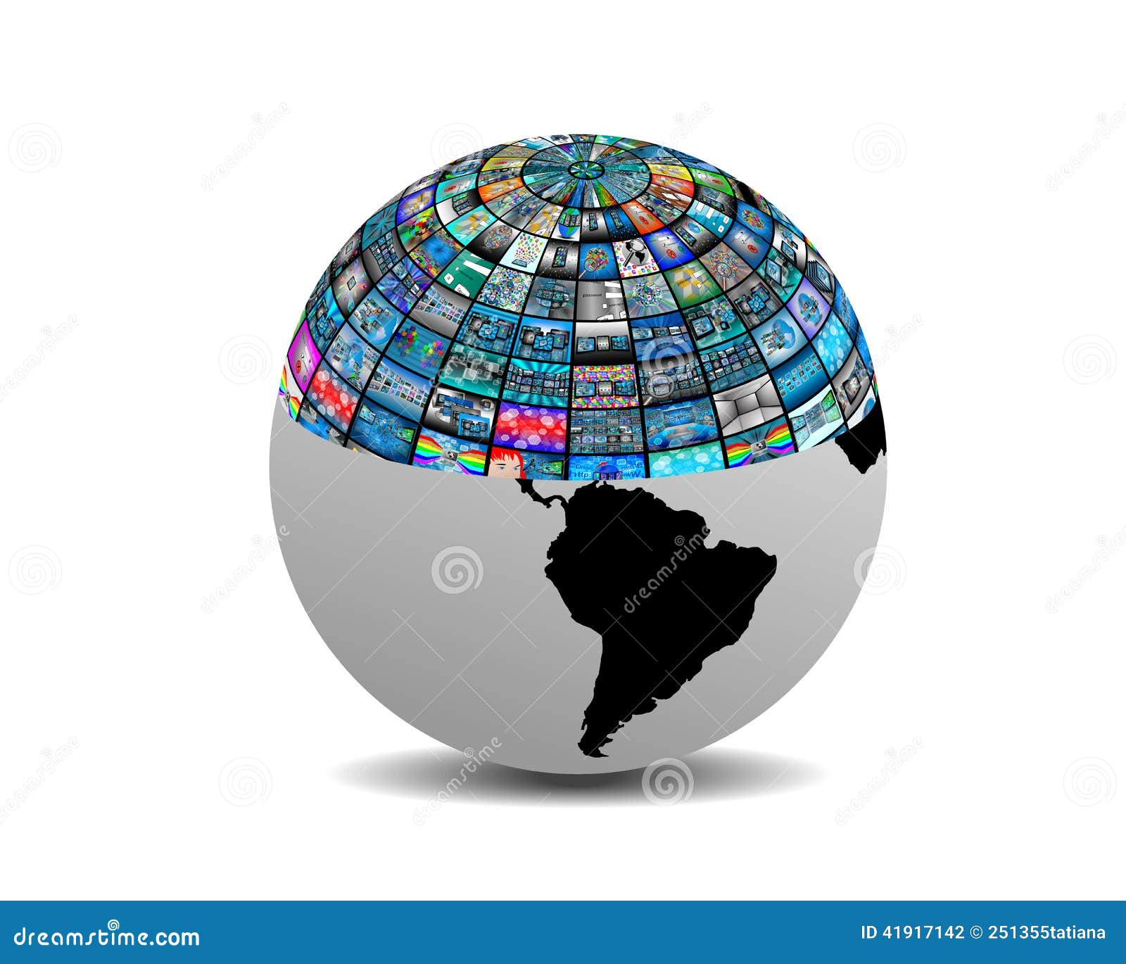 Halb und halb stock abbildung. Illustration von karte - 41917142