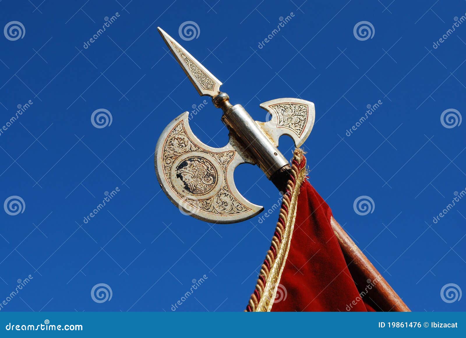 Halberd stock photo. Image of swedish, swiss, weapon - 19861476